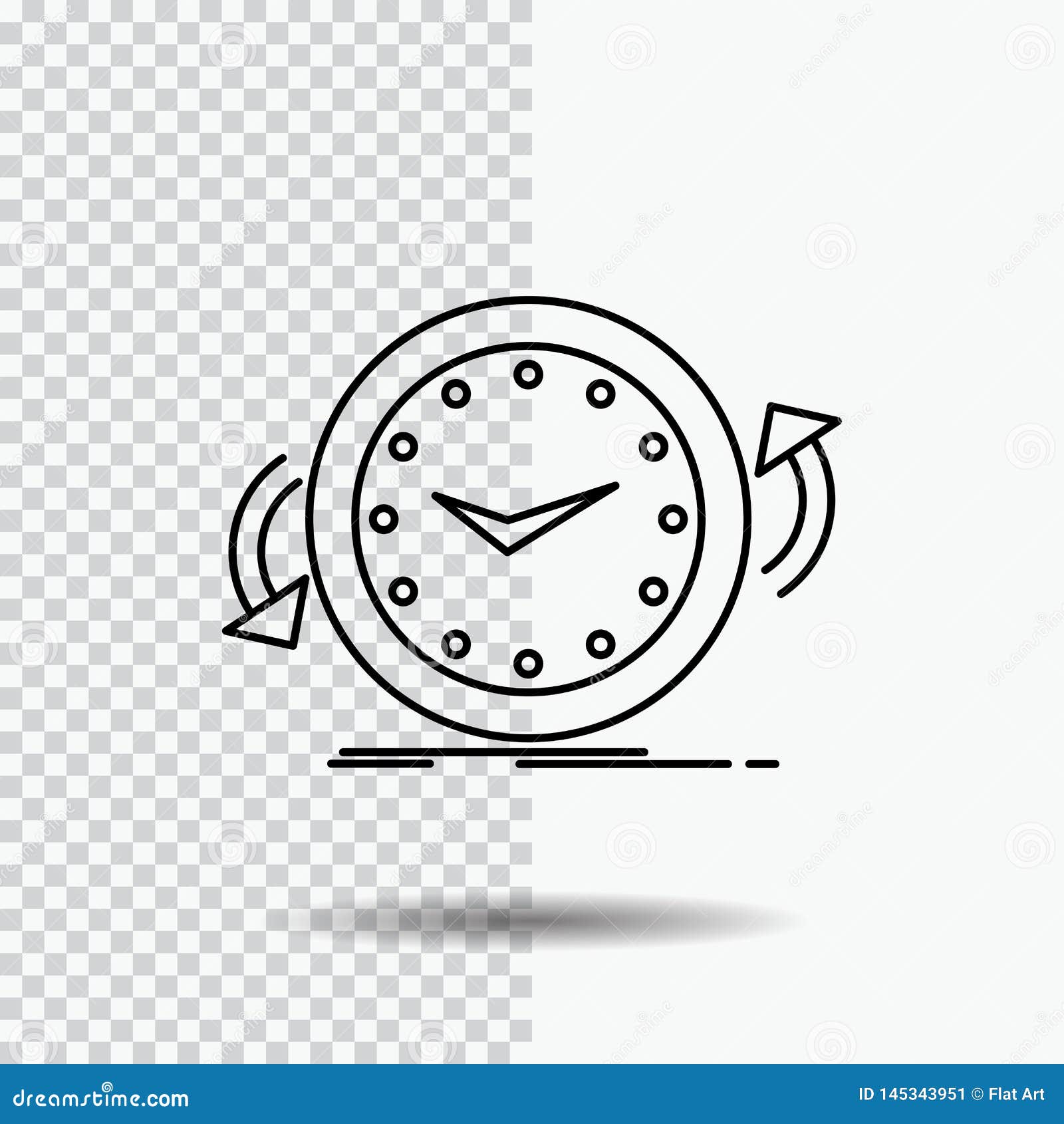 Backup, Clock, Clockwise, Counter, Time Line Icon on Transparent ...