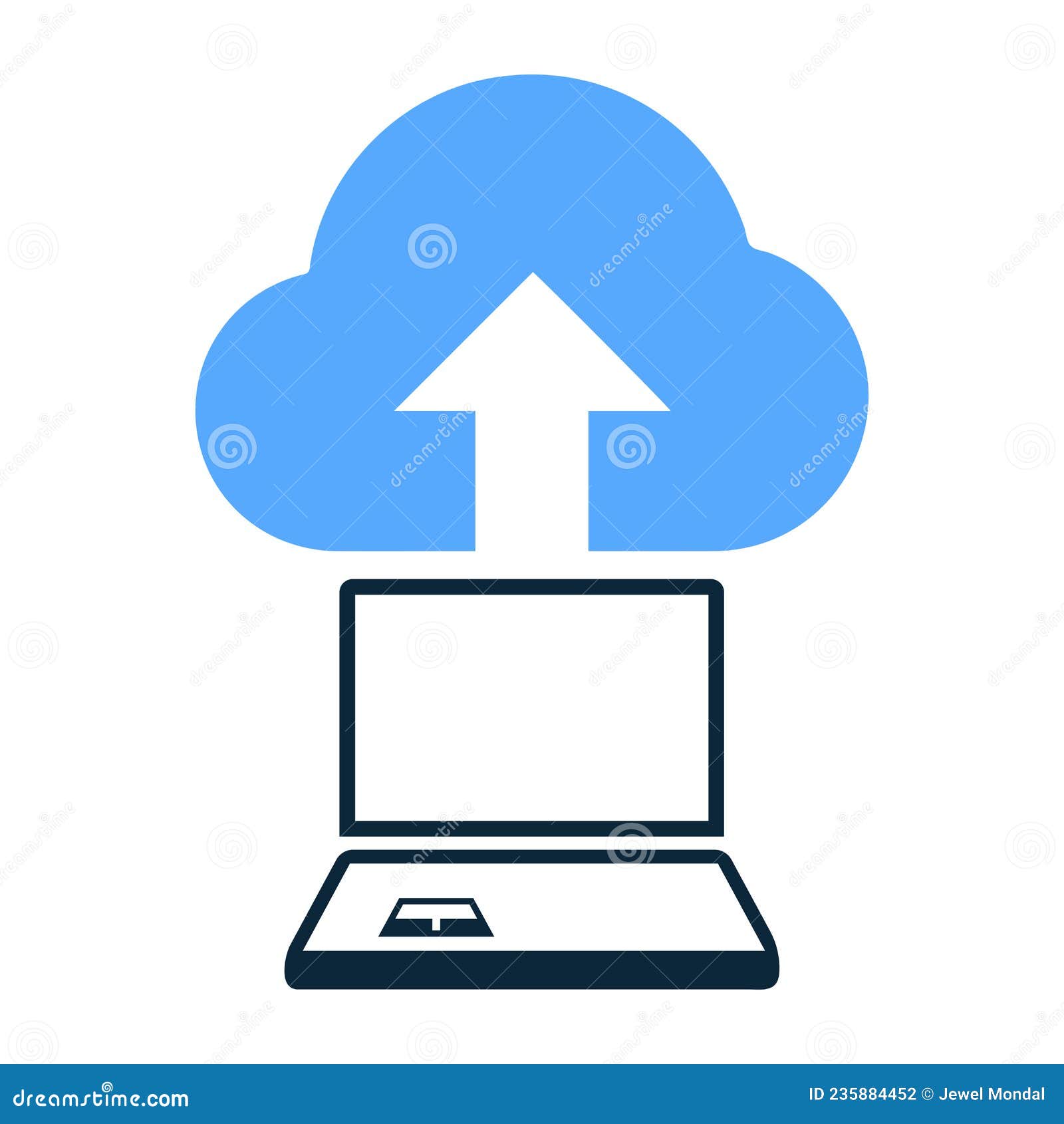Backup, Cloud, Sharing, Storage, Upload Icon. Simple Vector Sketch ...