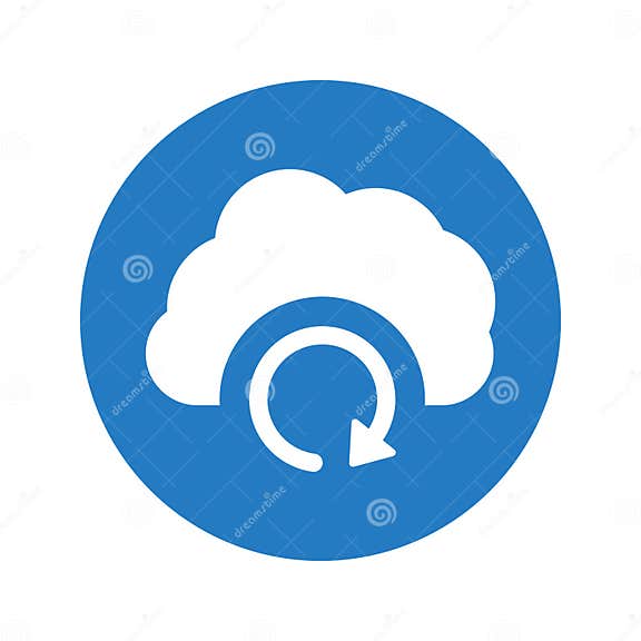 Backup, Cloud, Time Machine Icon Stock Illustration - Illustration of reminder, button: 334985909