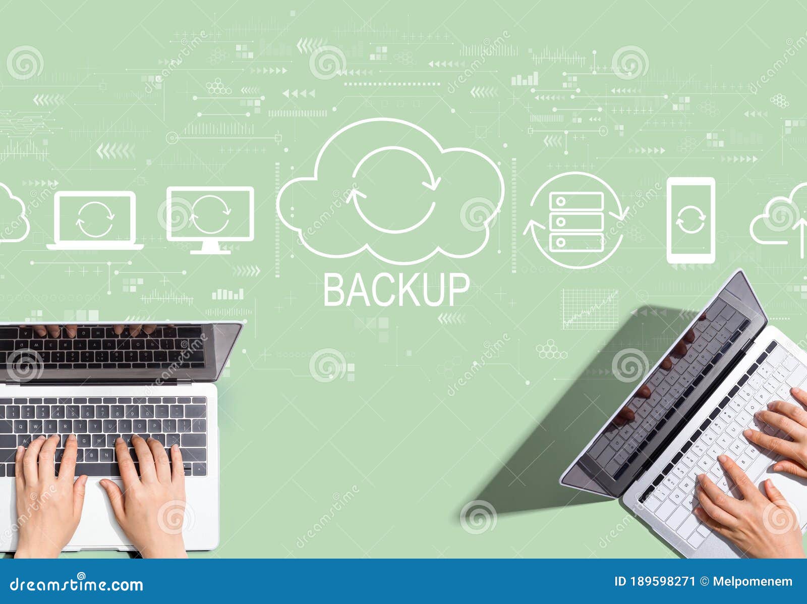 Backup Concept with People Working Together Stock Image - Image of ...