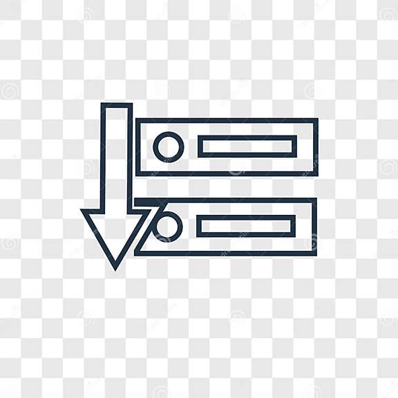 Backup Concept Vector Linear Icon Isolated on Transparent Background, Backup Concept ...