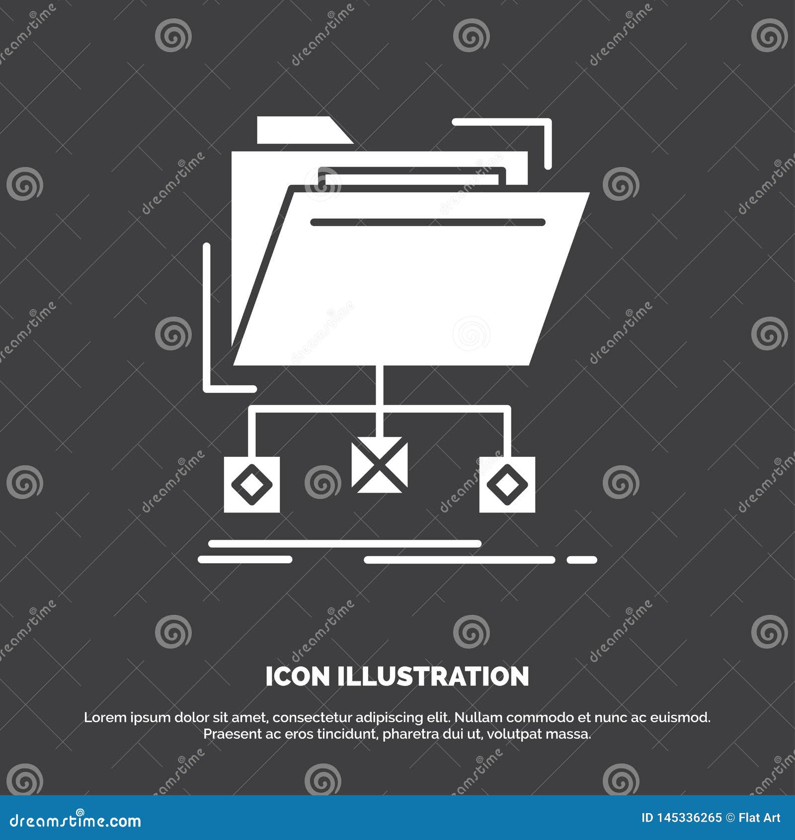 Backup, Data, Files, Folder, Network Icon. Glyph Vector Symbol for UI ...