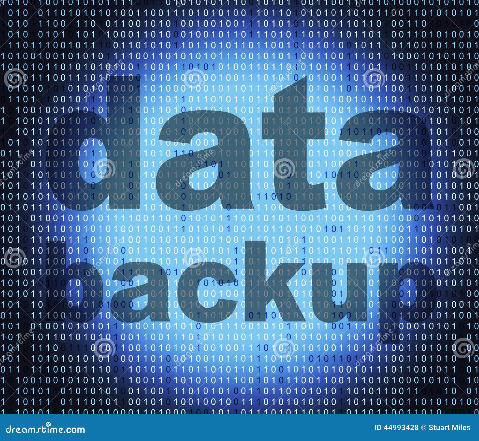 Backup Data Means File Transfer and Archives Stock Illustration ...