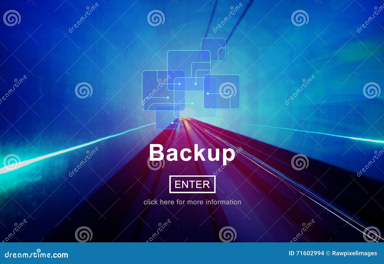 Backup Data Storage Restore Database Concept Stock Illustration ...