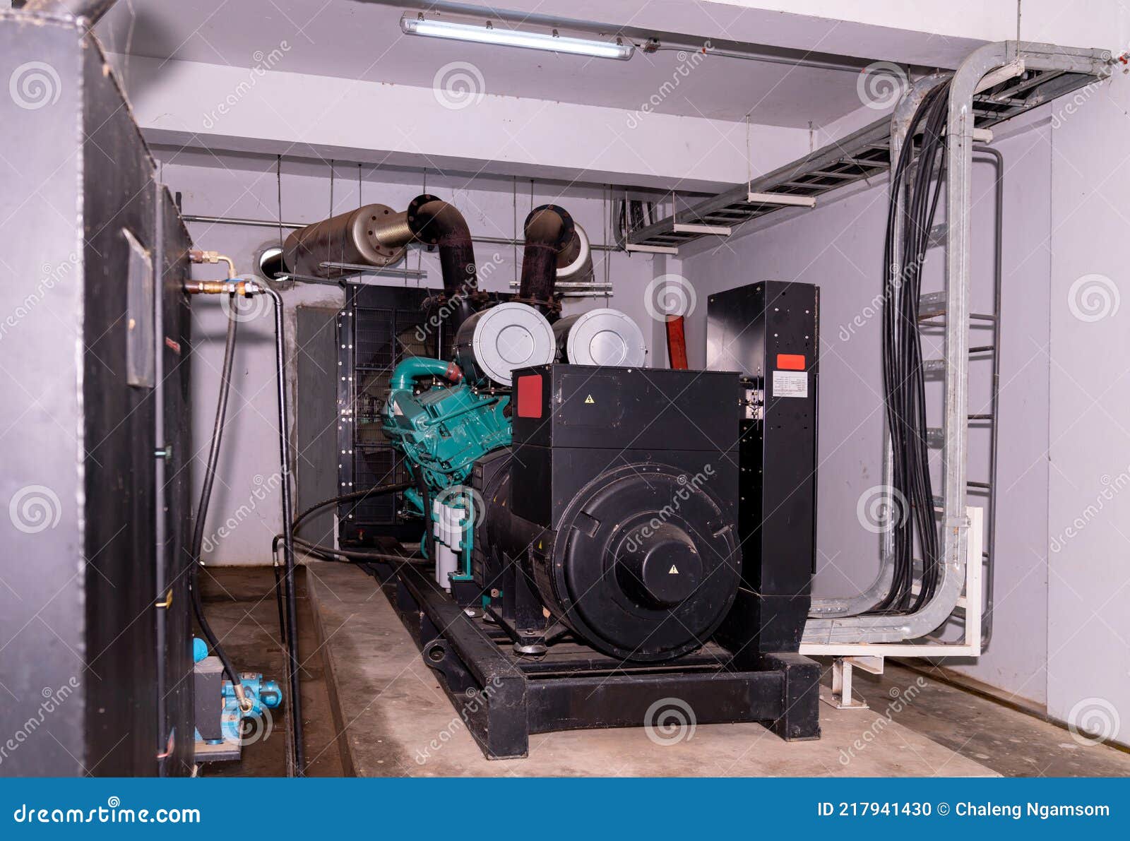 Backup Generators when There is a Power Failure Stock Photo - Image of ...