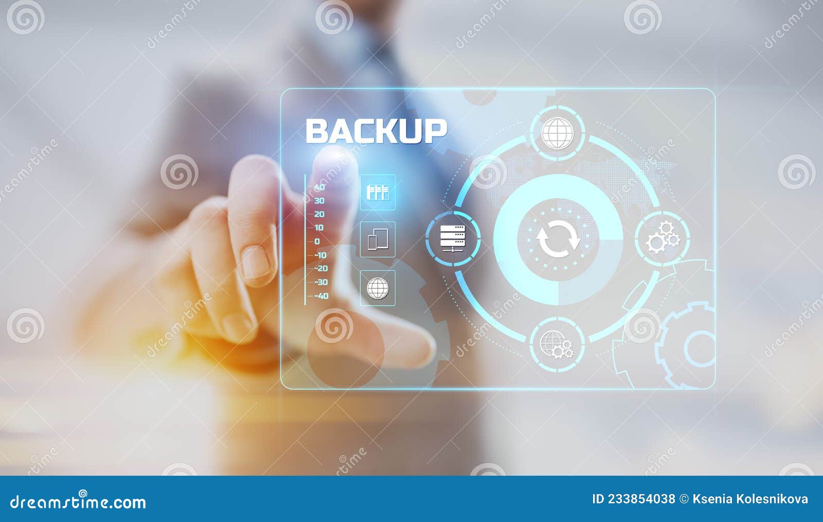 Backup Disaster Recovery Data Protection Technology Concept Stock Photo ...