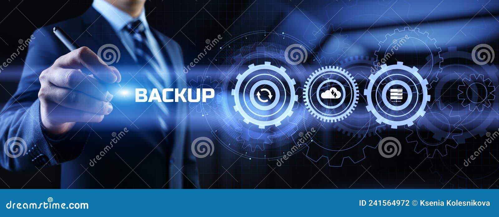 Backup Disaster Recovery Data Protection Technology Concept Stock ...