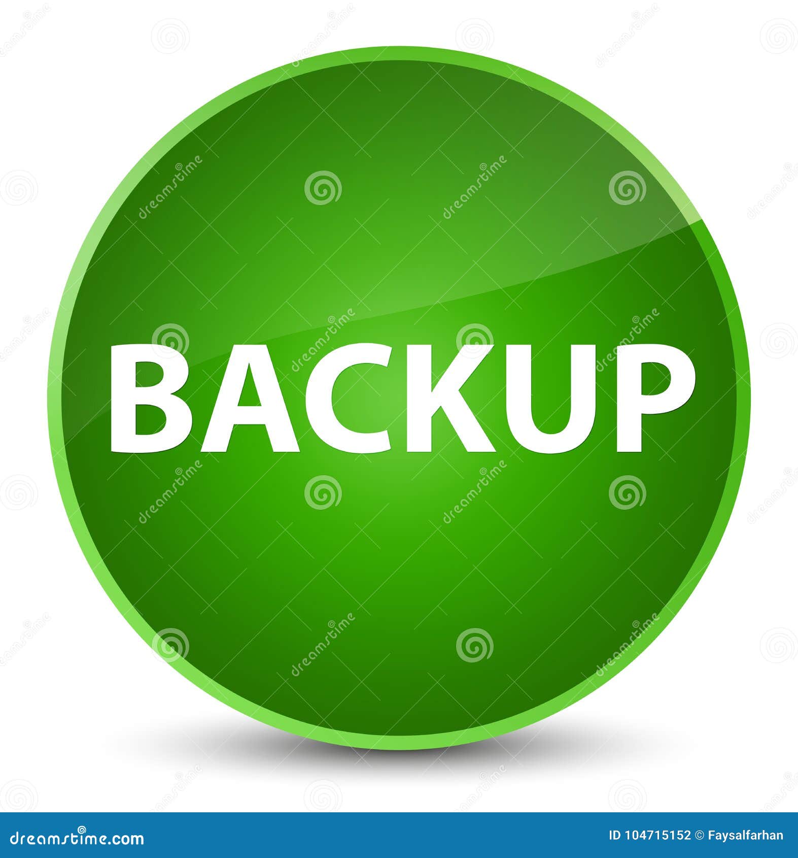 Backup Elegant Green Round Button Stock Illustration - Illustration of ...