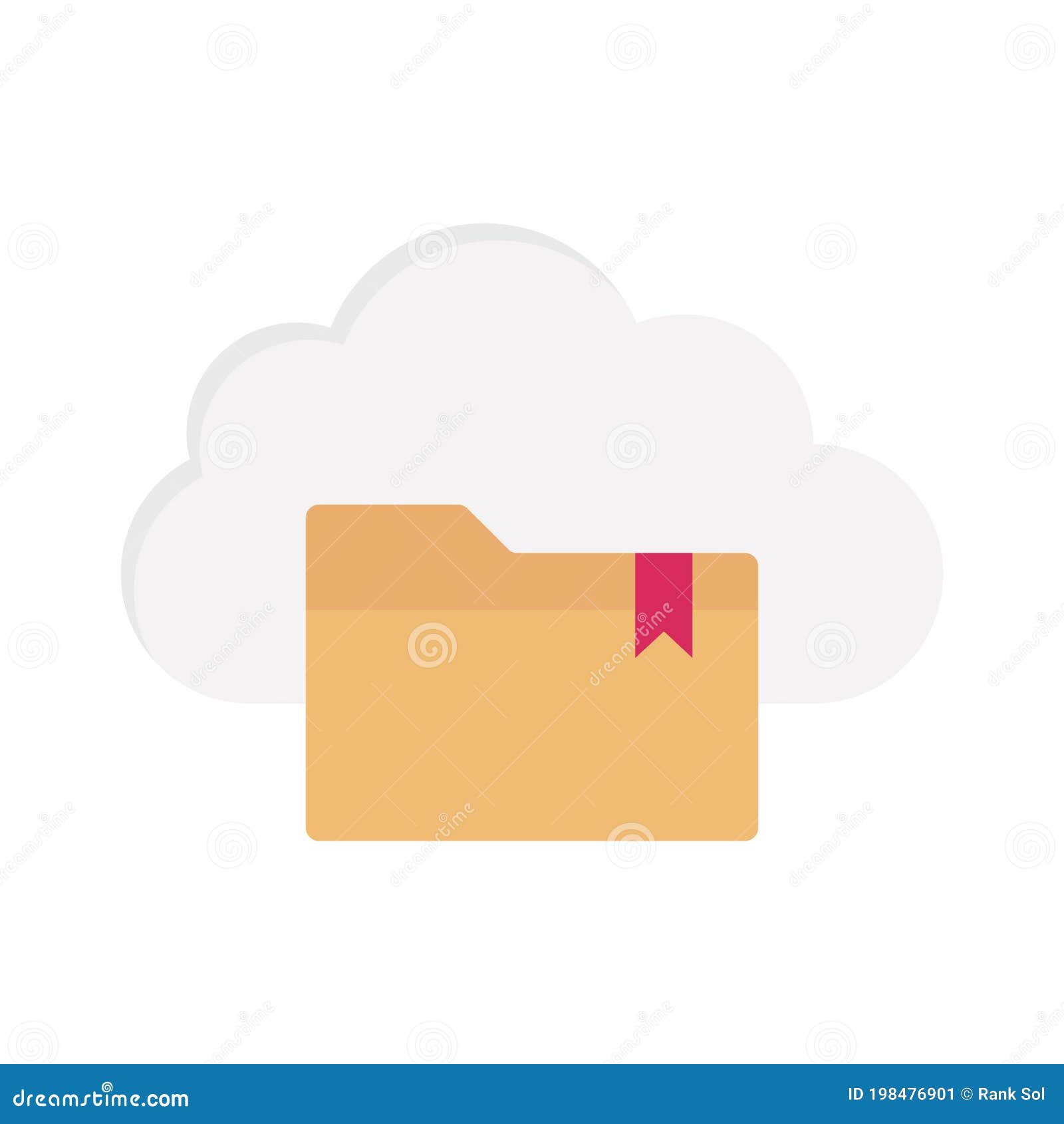 Backup Folder Flat Vector Icon Which Can Easily Modify or Edit Stock ...