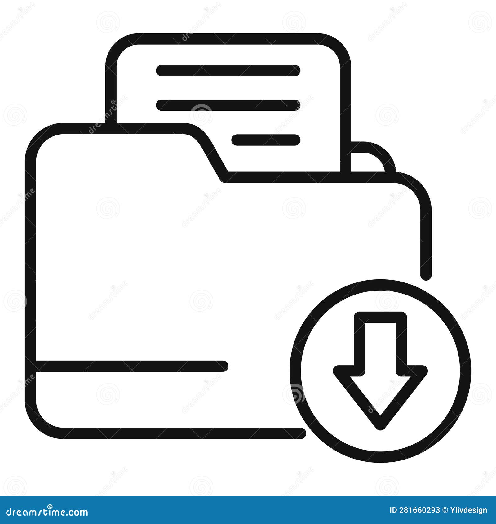 Backup Folder Icon Outline Vector. Data Storage Stock Vector - Illustration of server, computer ...