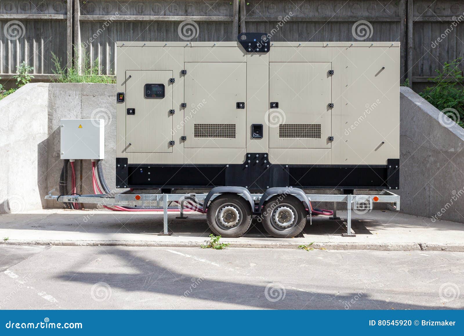 Backup Generator for Office Building Connected To the Control Panel ...