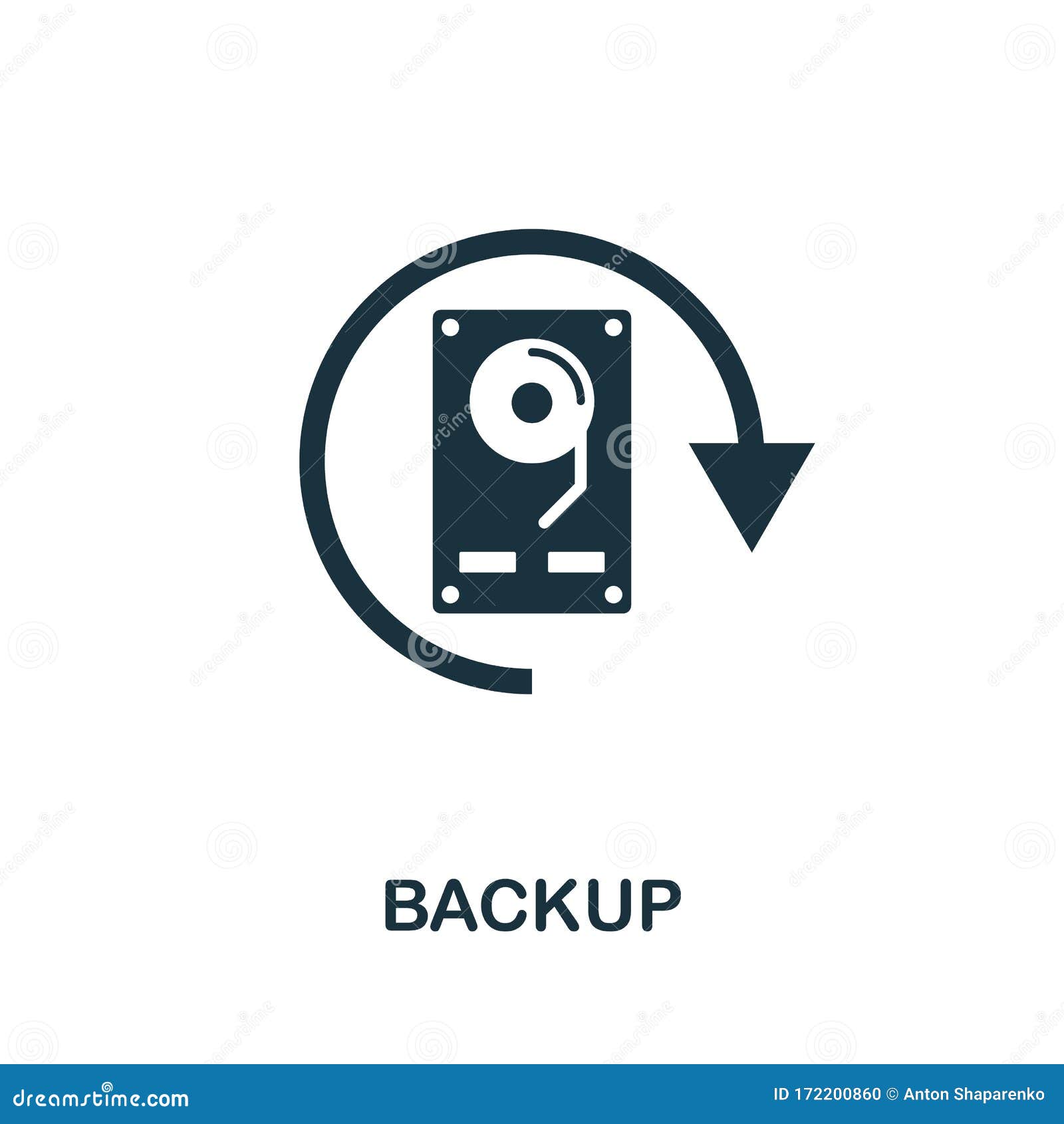 Backup Icon. Simple Element from Data Organization Collection Stock ...