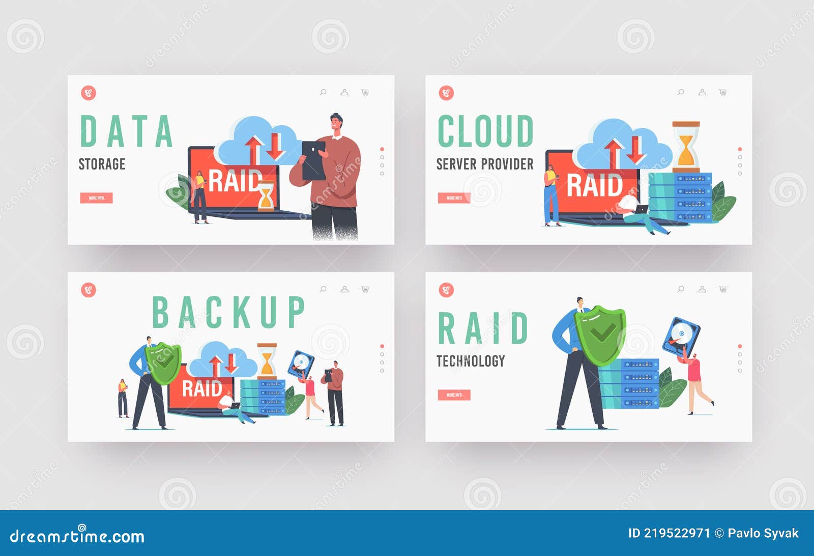 RAID - Redundant Array Of Independent Disks Acronym, Technology Concept Background Stock ...