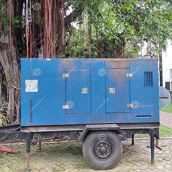 Backup Power Generator for Business Stock Photo - Image of vehicle ...