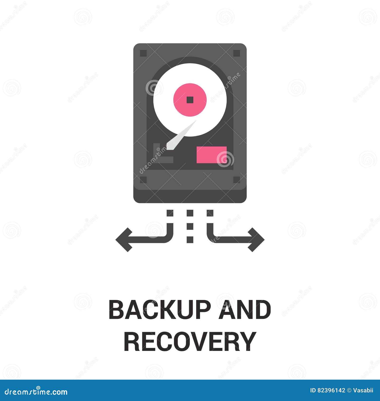 Backup and recovery icon stock vector. Illustration of device - 82396142