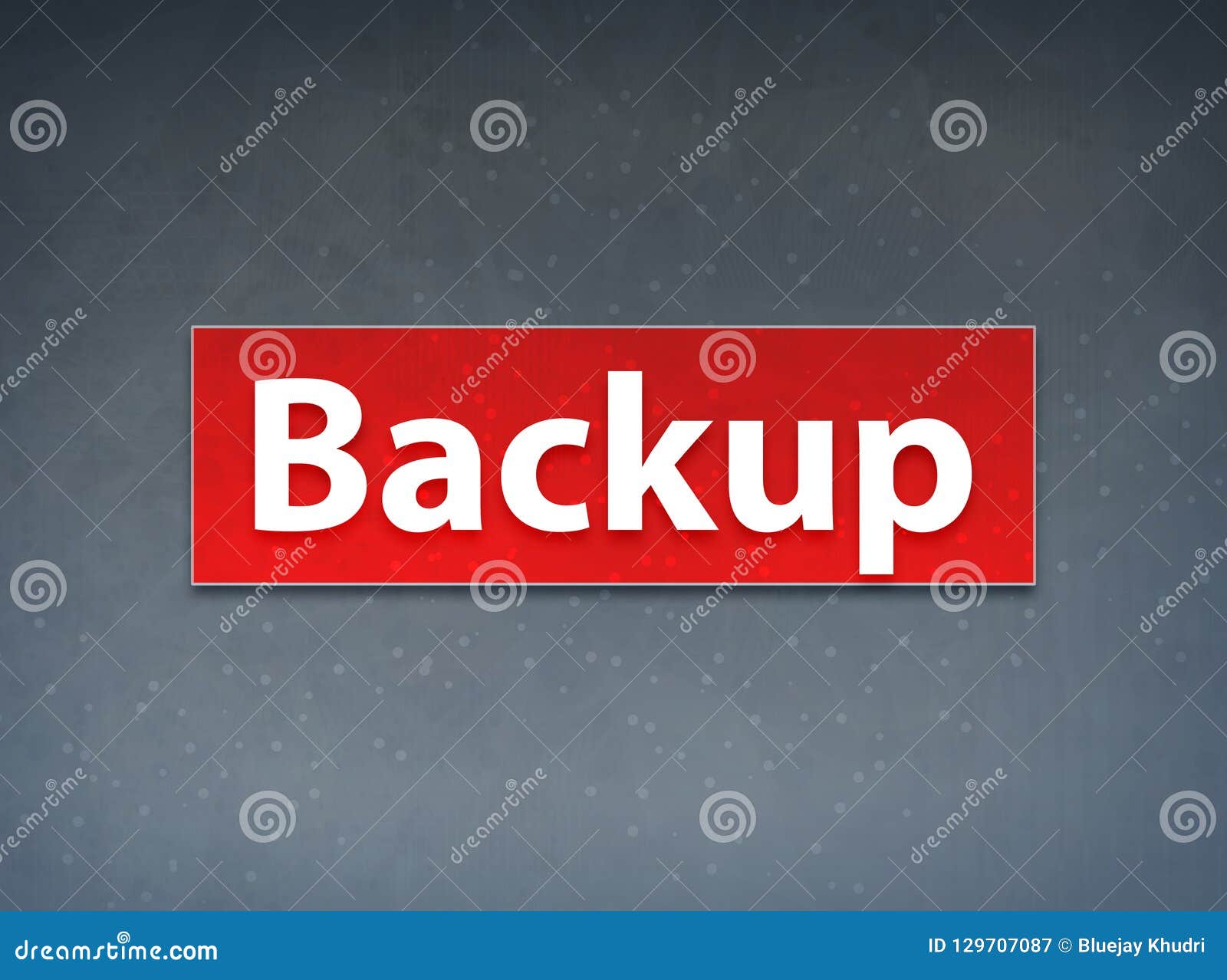 Backup Red Banner Abstract Background Stock Illustration - Illustration ...