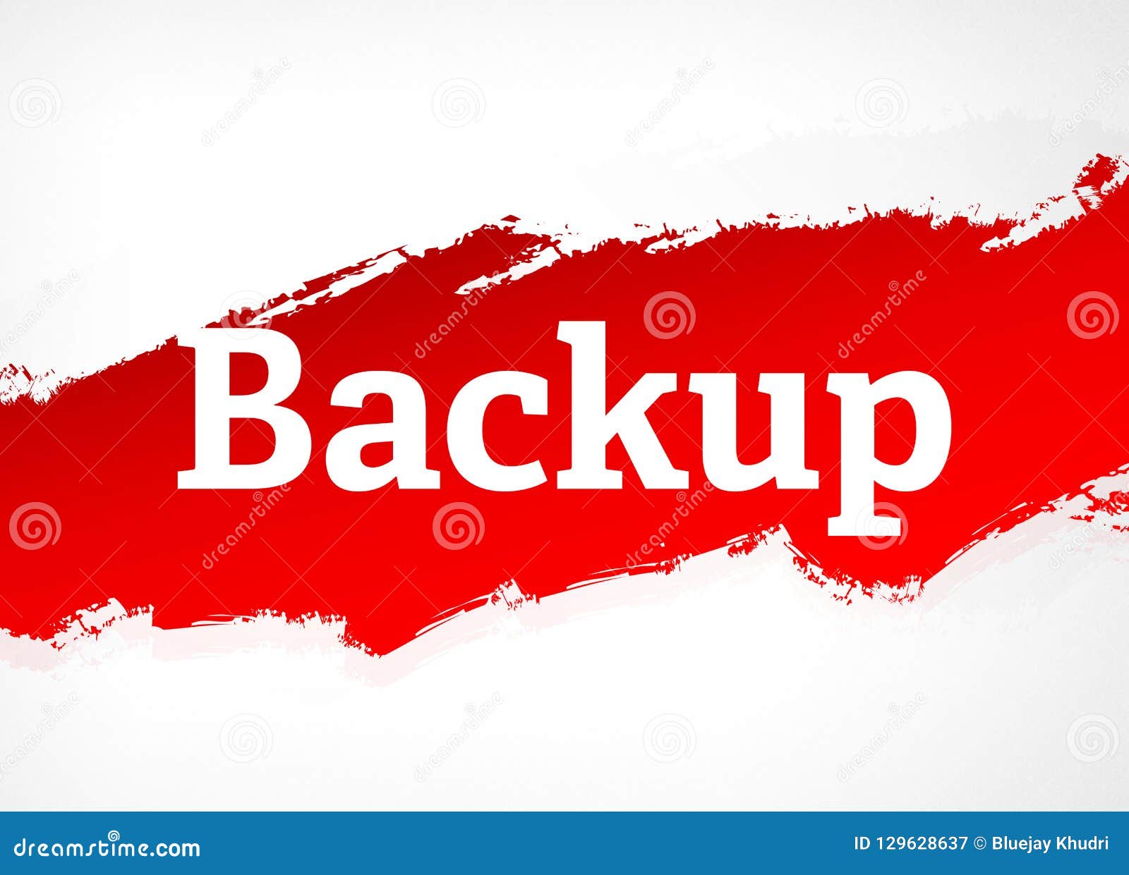 Backup Red Brush Abstract Background Illustration Stock Illustration ...