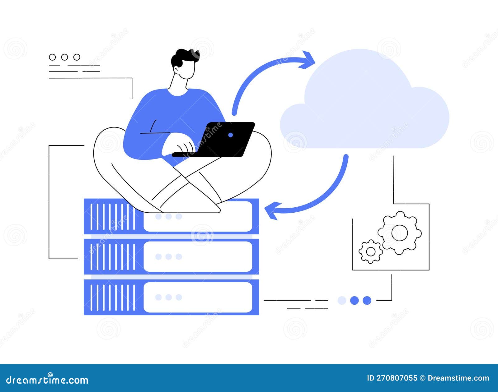 Backup Server Abstract Concept Vector Illustration. Stock Vector ...