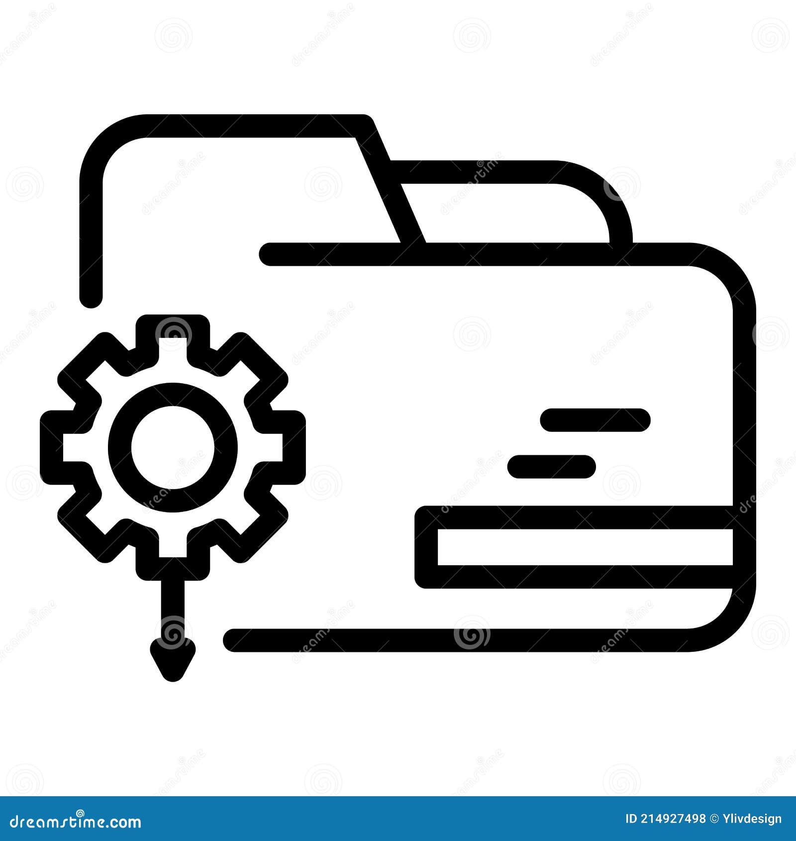 Backup Settings Icon, Outline Style Stock Vector - Illustration of ...