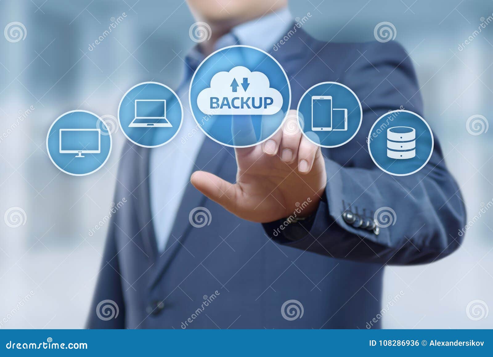 Backup Storage Data Internet Technology Business Concept Stock Photo ...