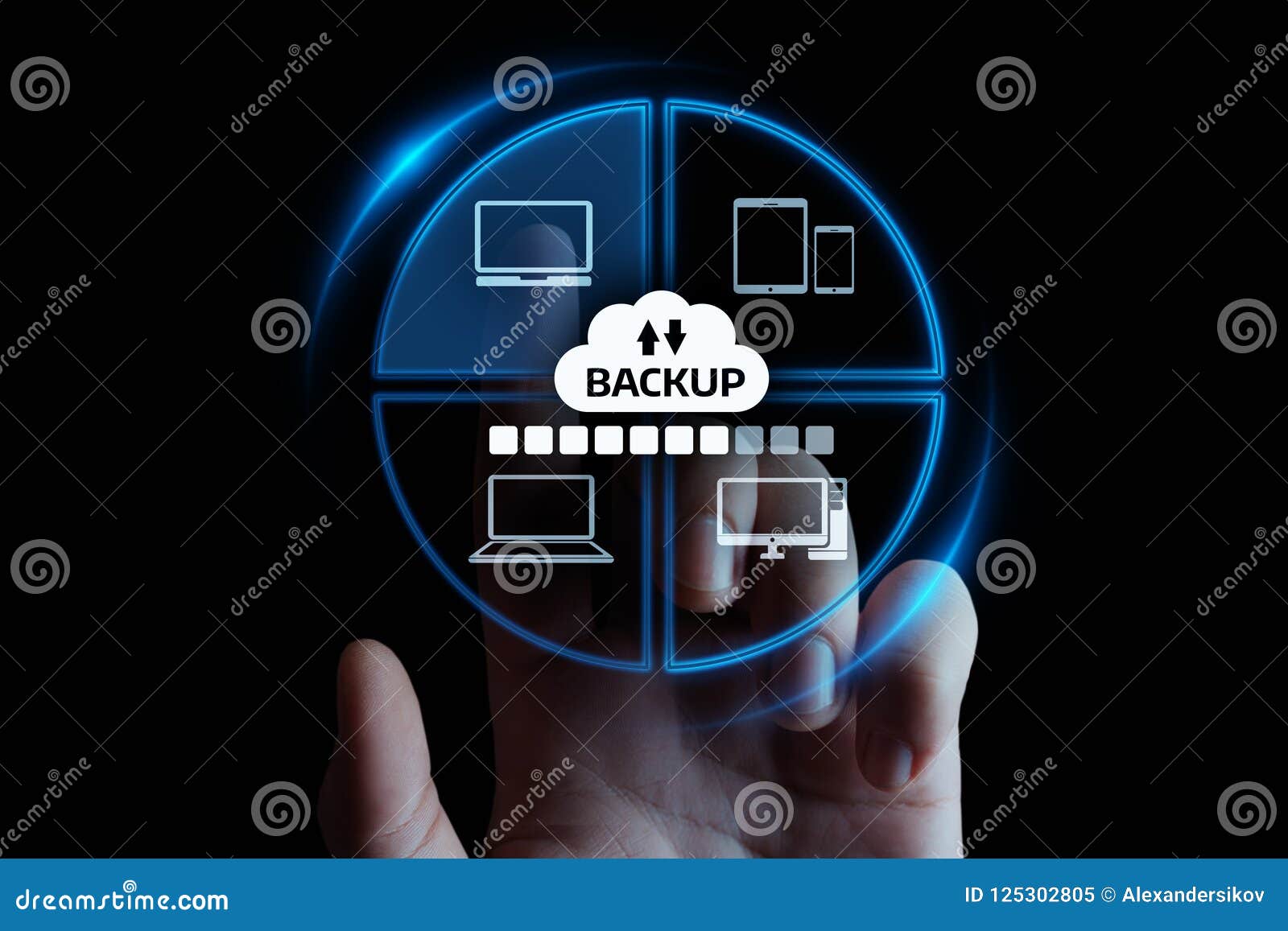 Backup Storage Data Internet Technology Business Concept Stock Image ...