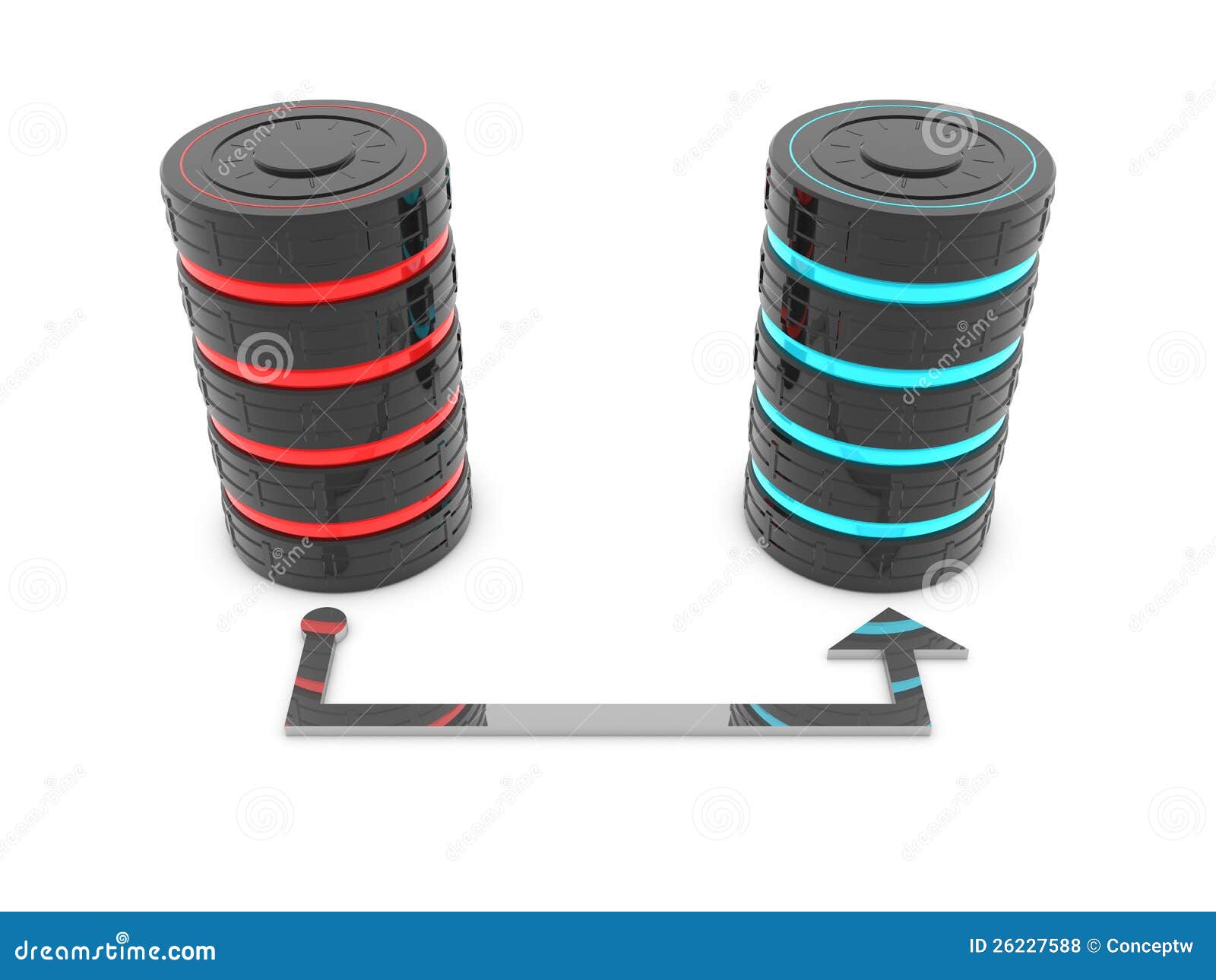 Export Data Base Icon Stock Illustration Image Of Server