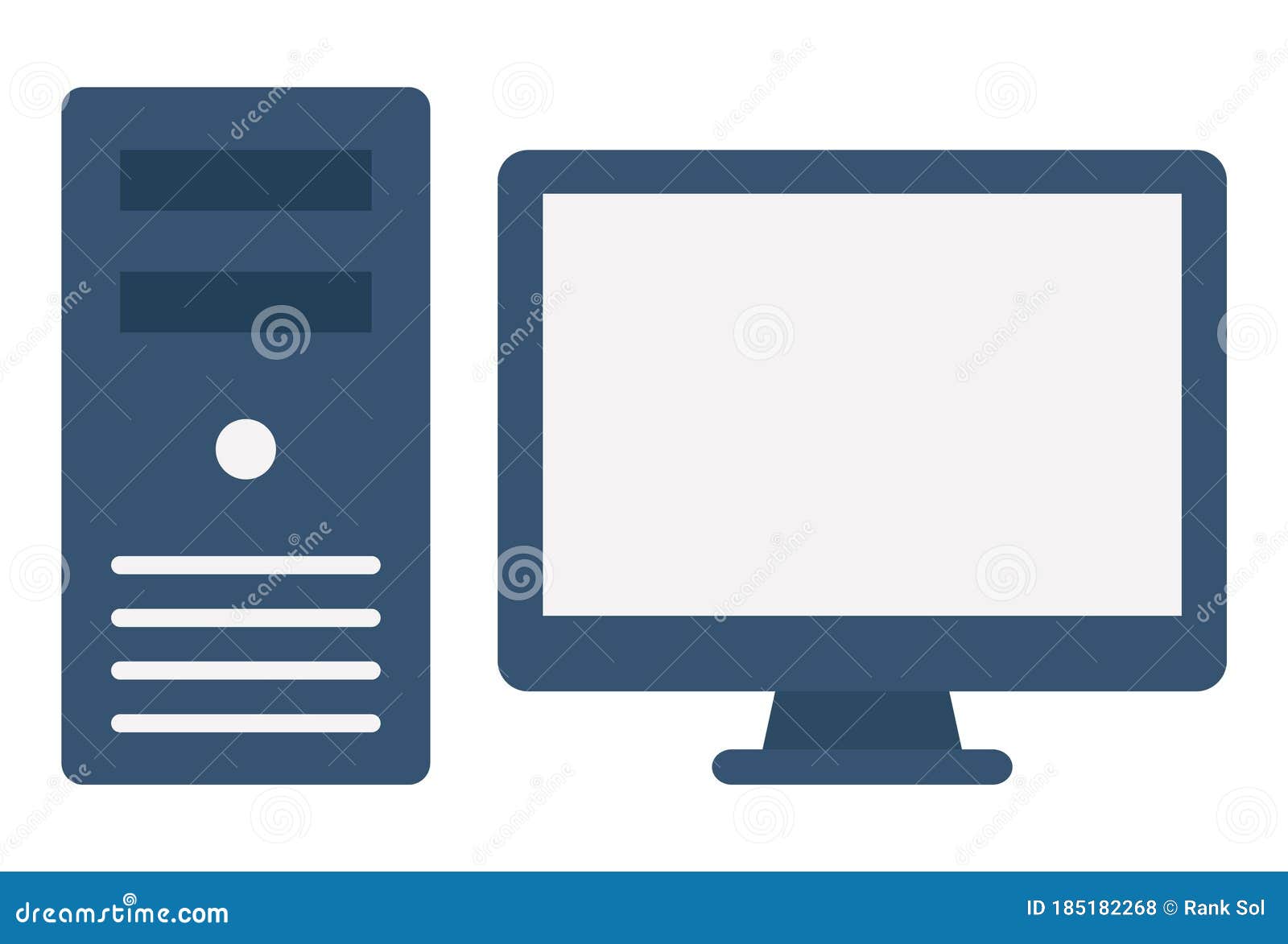 Backup System Flat Vector Icon Which Can Easily Modify or Edit Stock ...