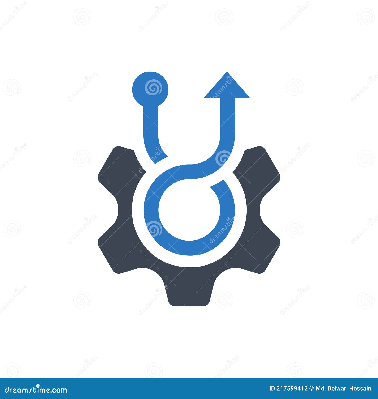 Backup system icon stock vector. Illustration of icon - 217599412
