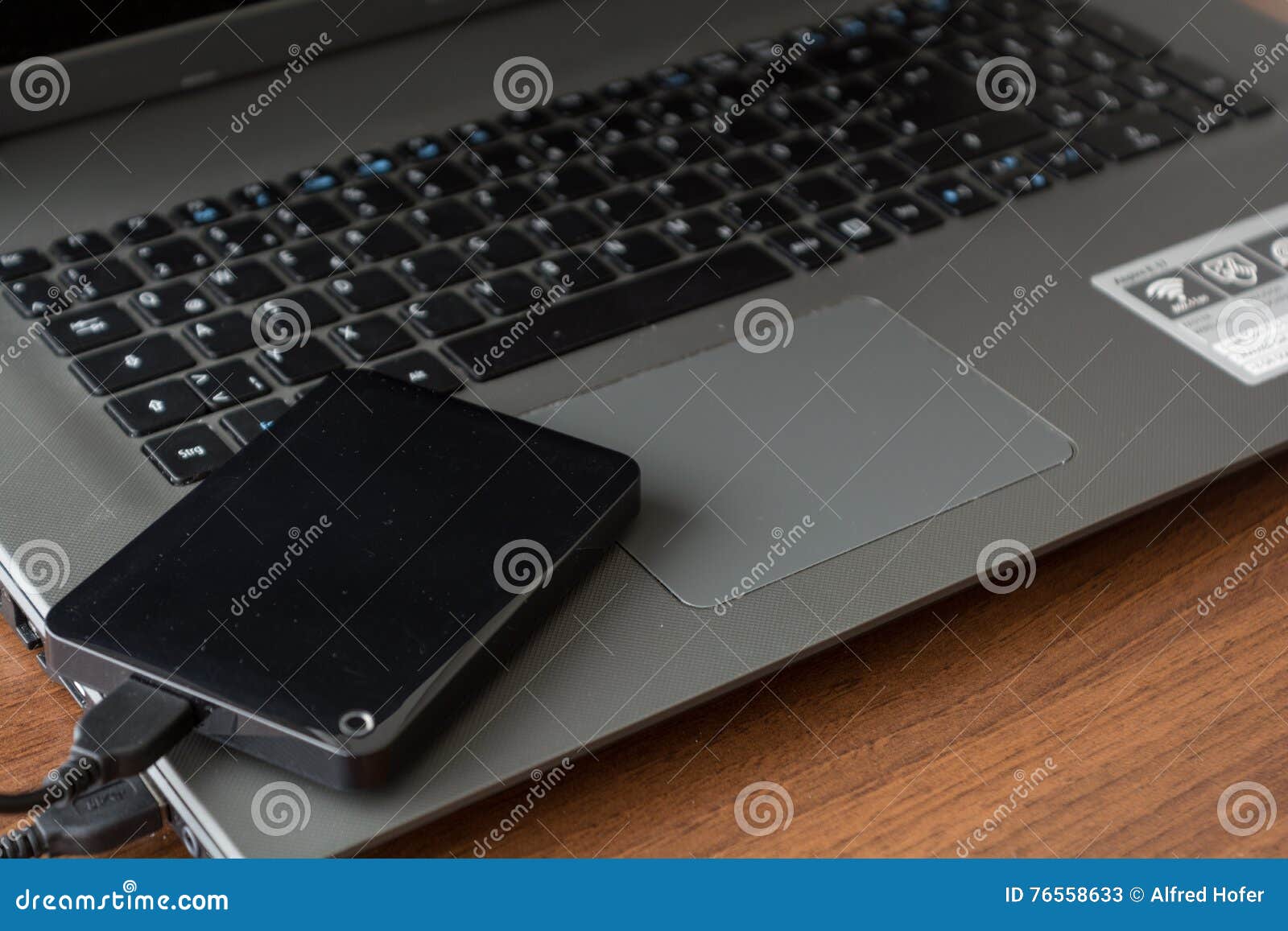 Backup To External Hard Drive Stock Image - Image of headcrash, backup ...