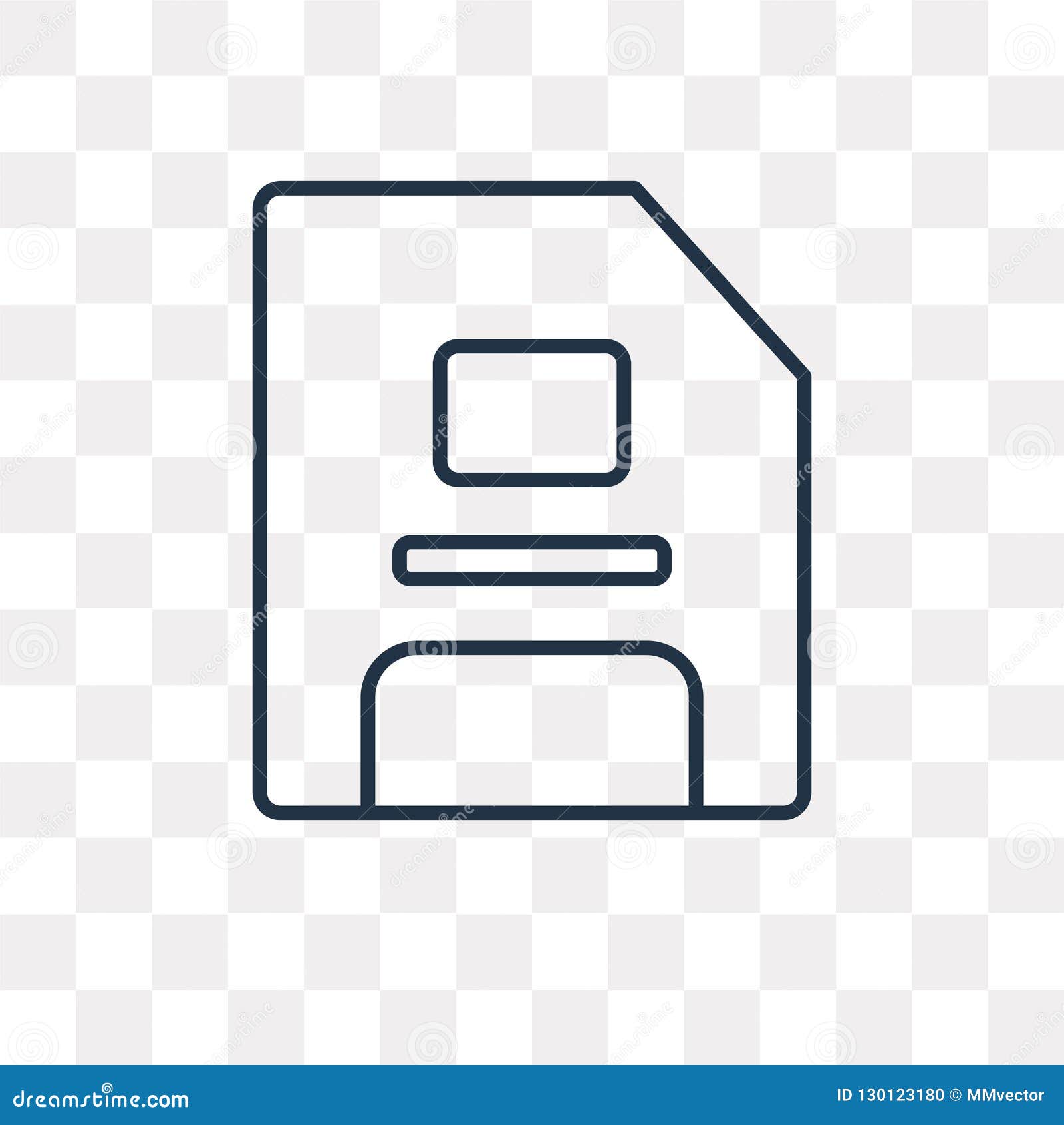Backup Vector Icon Isolated on Transparent Background, Linear Ba Stock ...