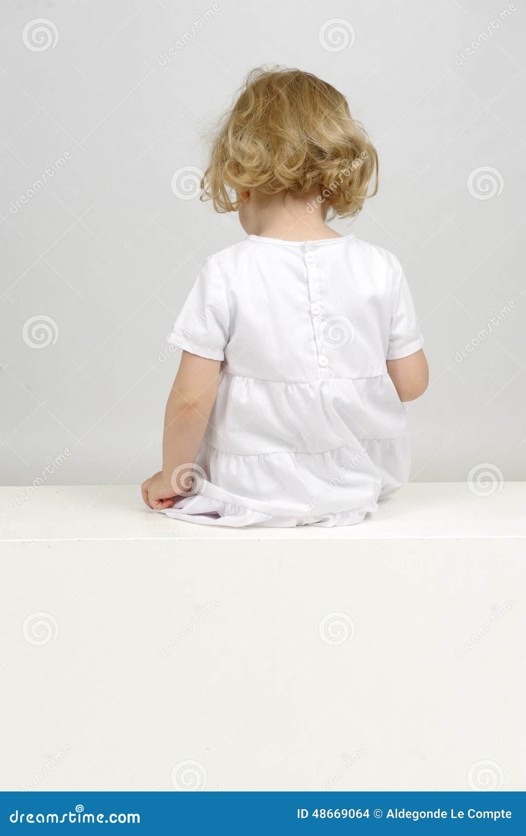 Backview of a little girl stock photo. Image of back - 48669064