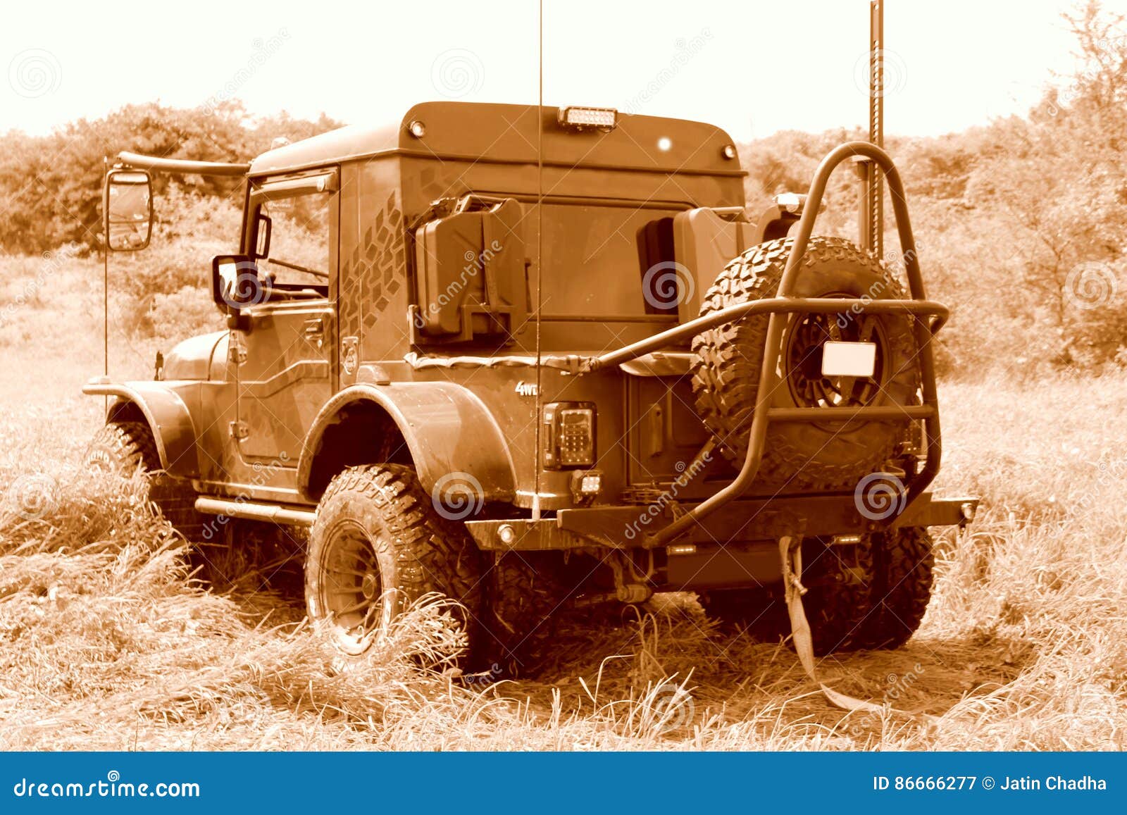 Backview of a 4x4 Modified Car Stock Image - Image of modifying ...