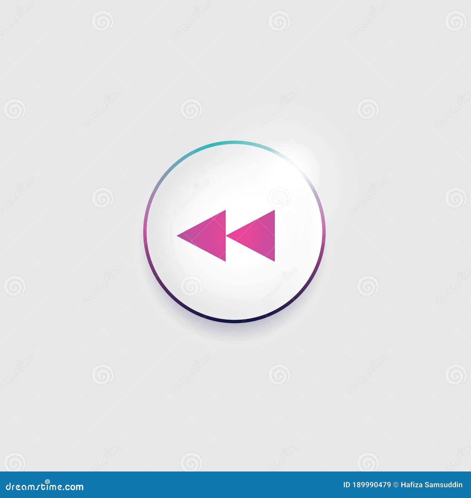 Backward Button. Vector Illustration Decorative Design Stock Vector ...