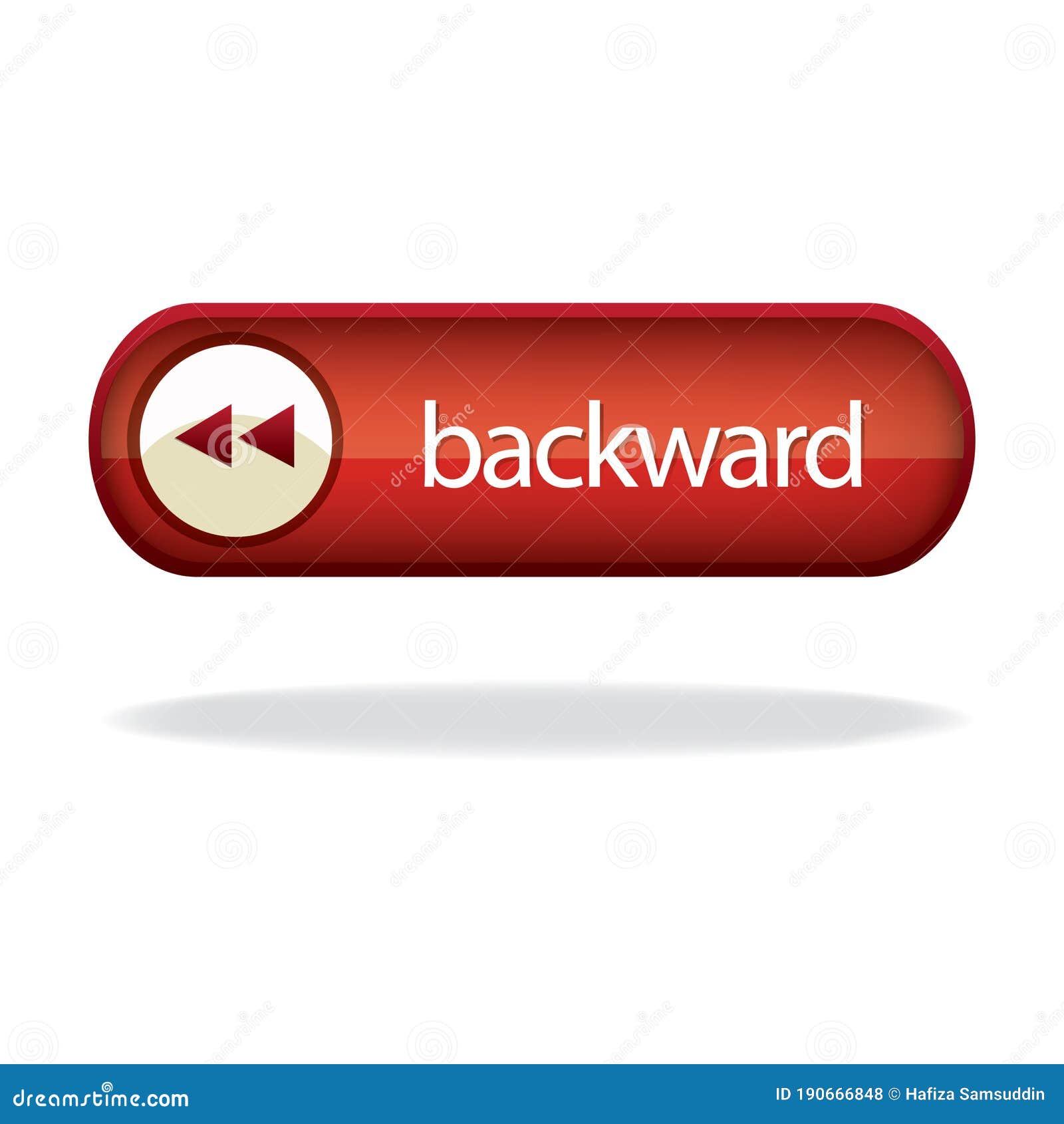 Backward Button. Vector Illustration Decorative Design Stock Vector ...