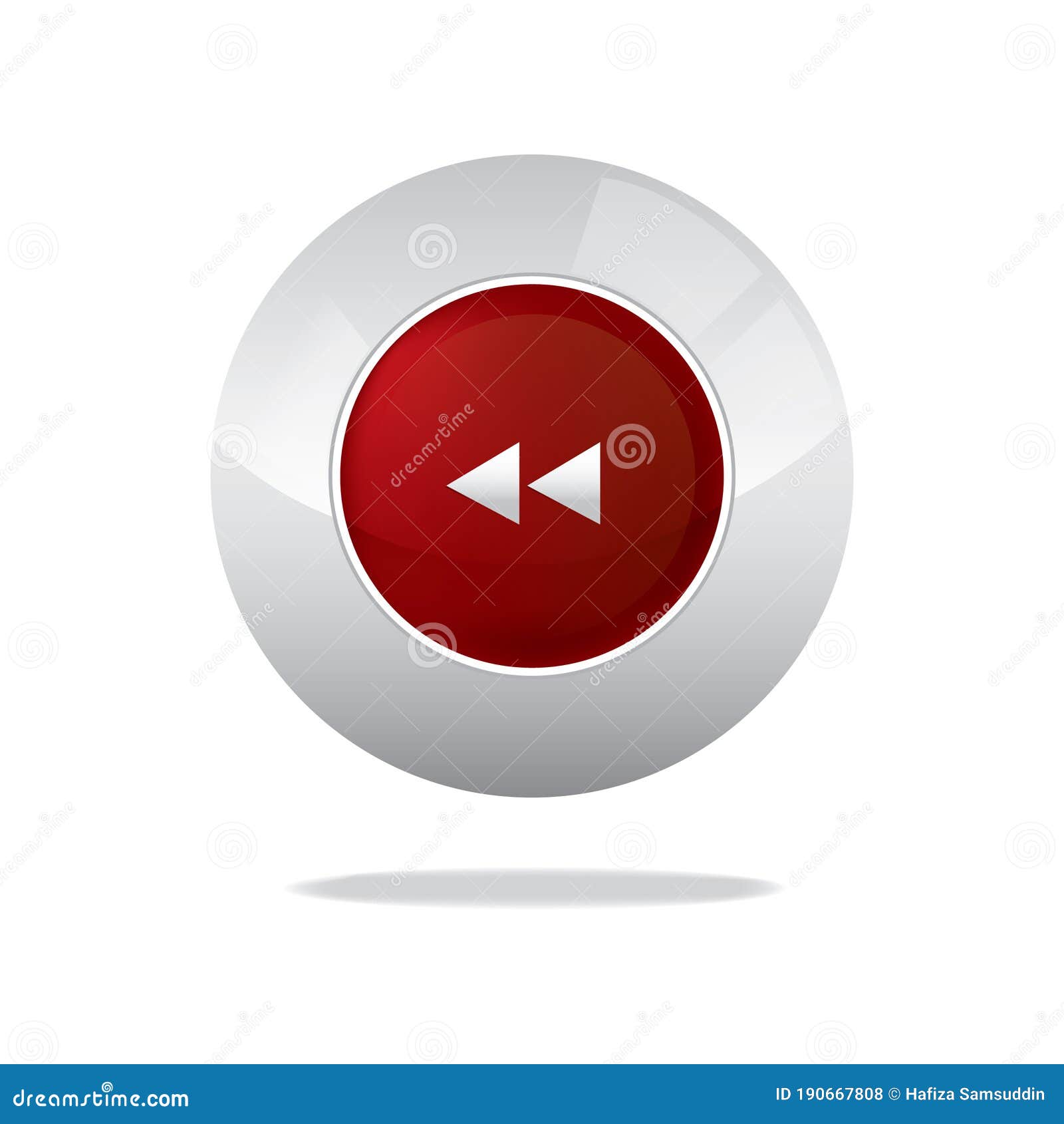 Backward Button. Vector Illustration Decorative Design Stock Vector ...