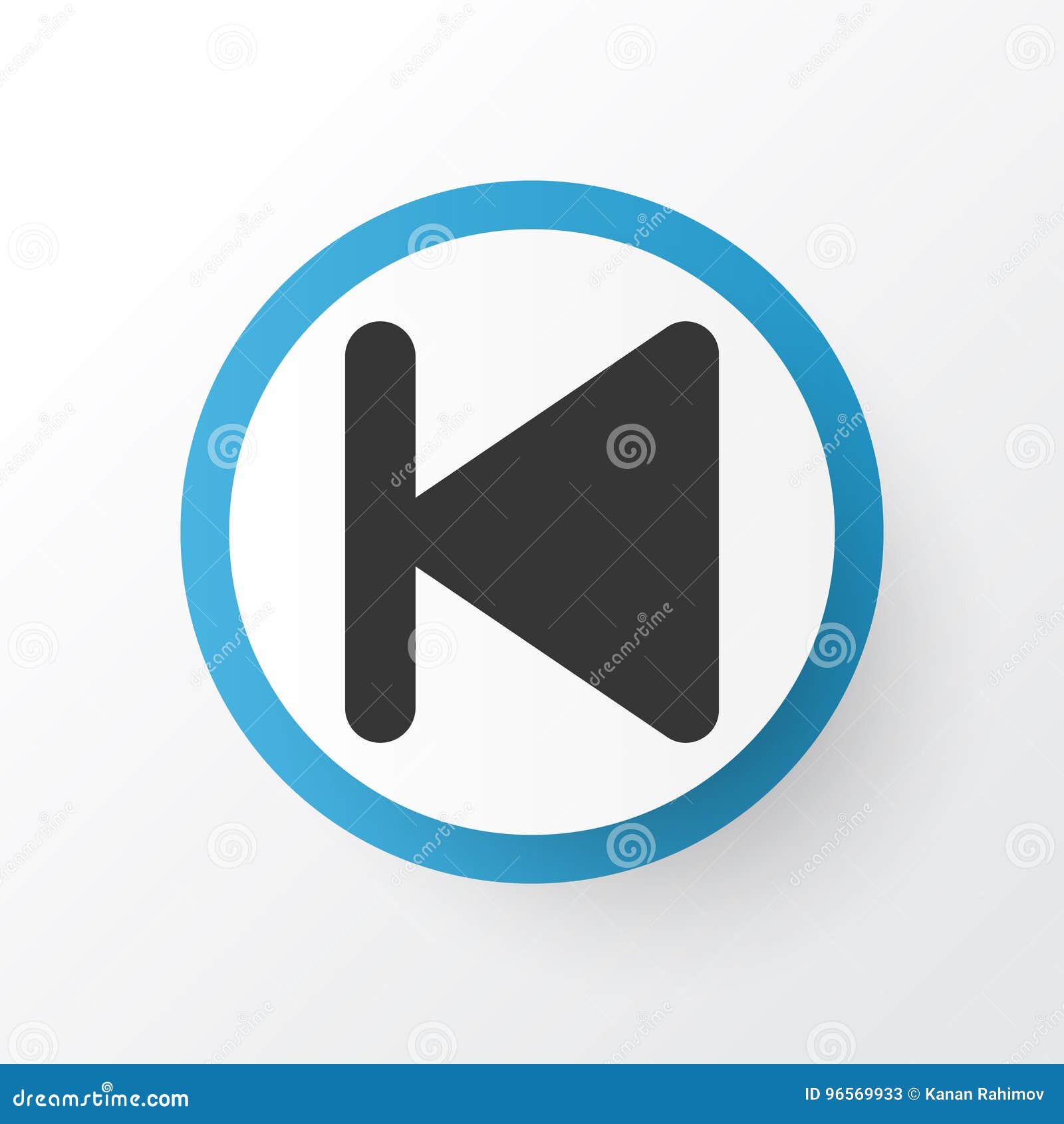 Backward Icon Symbol. Premium Quality Start Element in Trendy Style ...