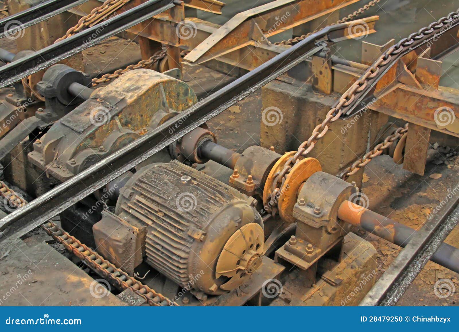 Backward Industrial Production Line Stock Photo - Image of environment ...
