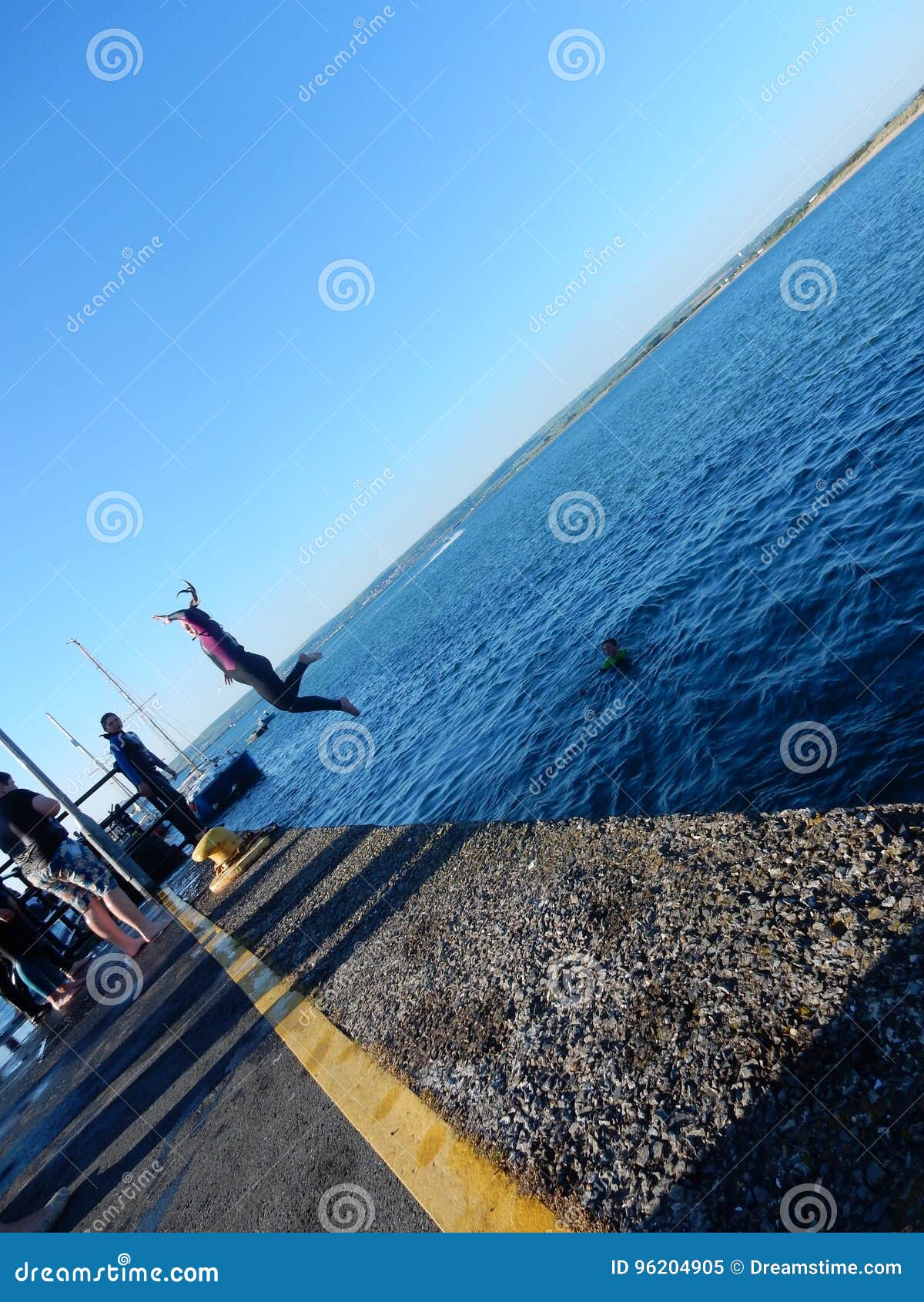 Backward quay jump editorial image. Image of backward - 96204905