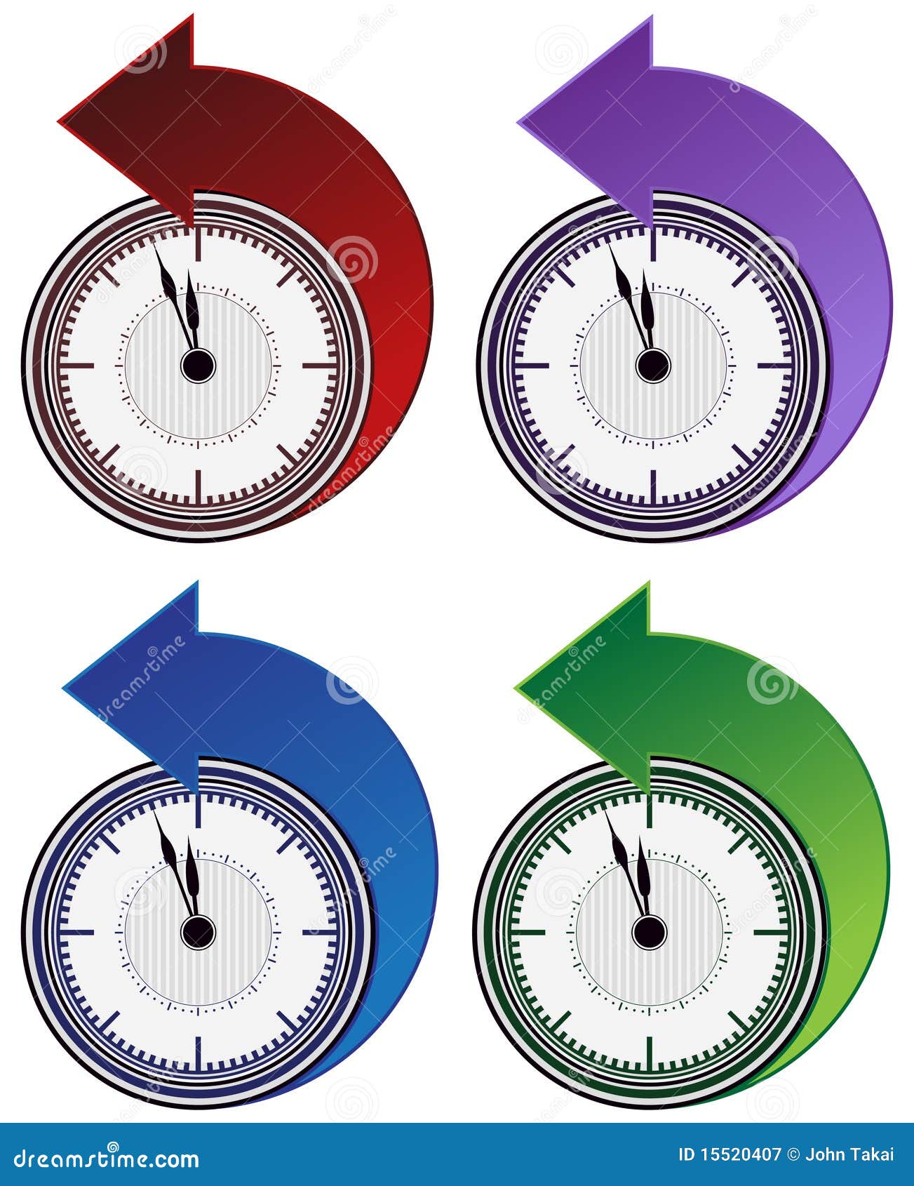 Backwards Clock Stock Photo | CartoonDealer.com #461334