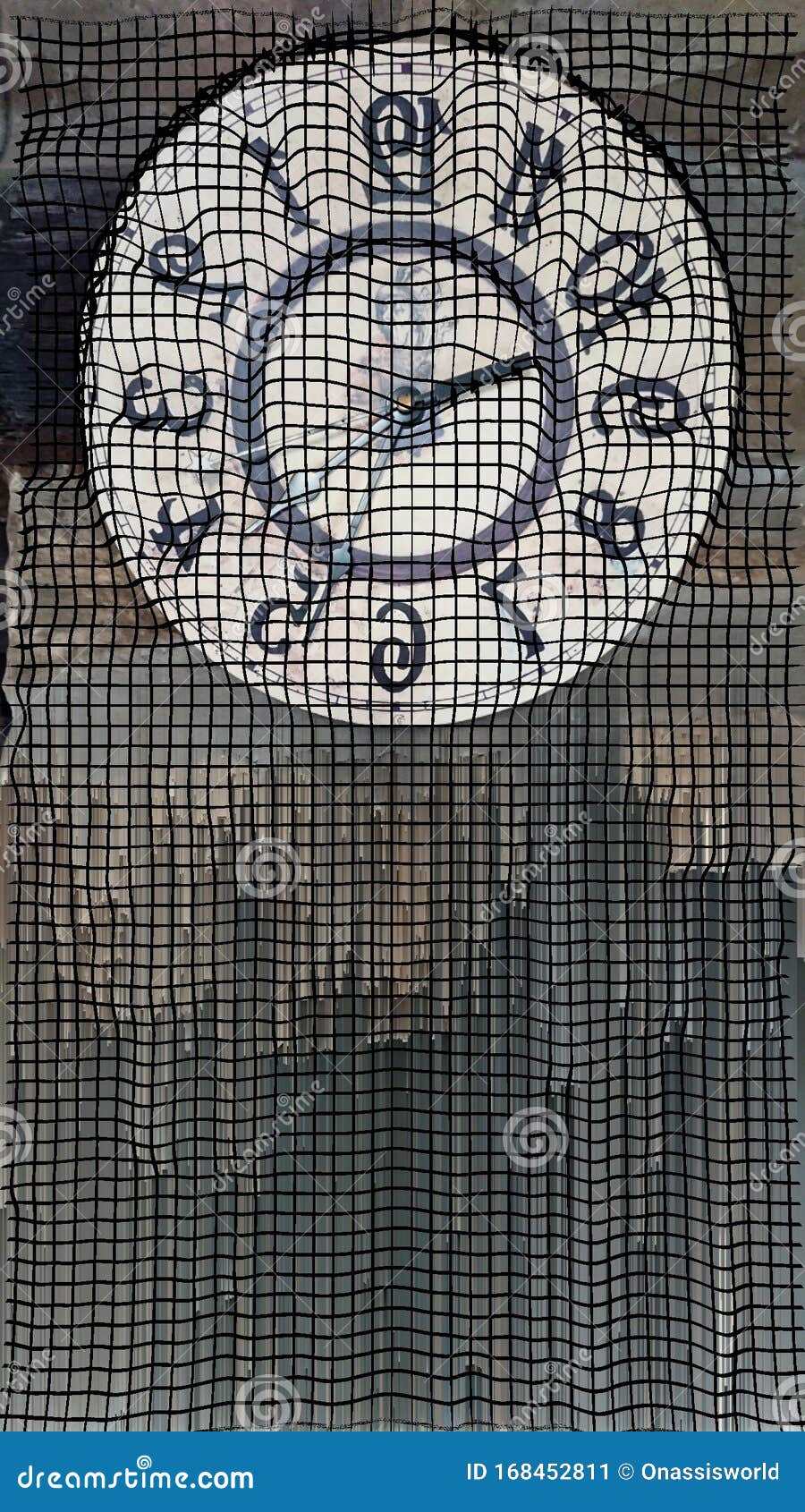 Backwards Time Wall Clock Abstract Stock Image - Image of wall ...