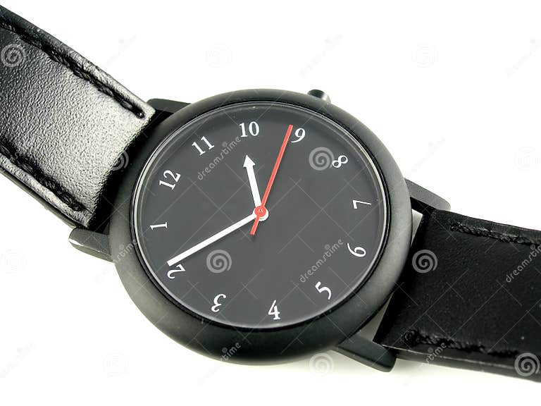 Backwards watch stock photo. Image of wristwatch, leather - 230702