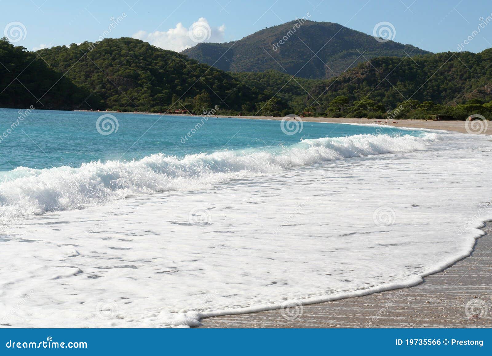 Backwash on a Sub-tropical Beach. Stock Photo - Image of mediterranean ...
