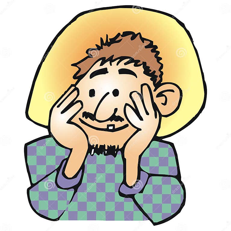 Backwoods man stock vector. Illustration of clip, attention - 2500403