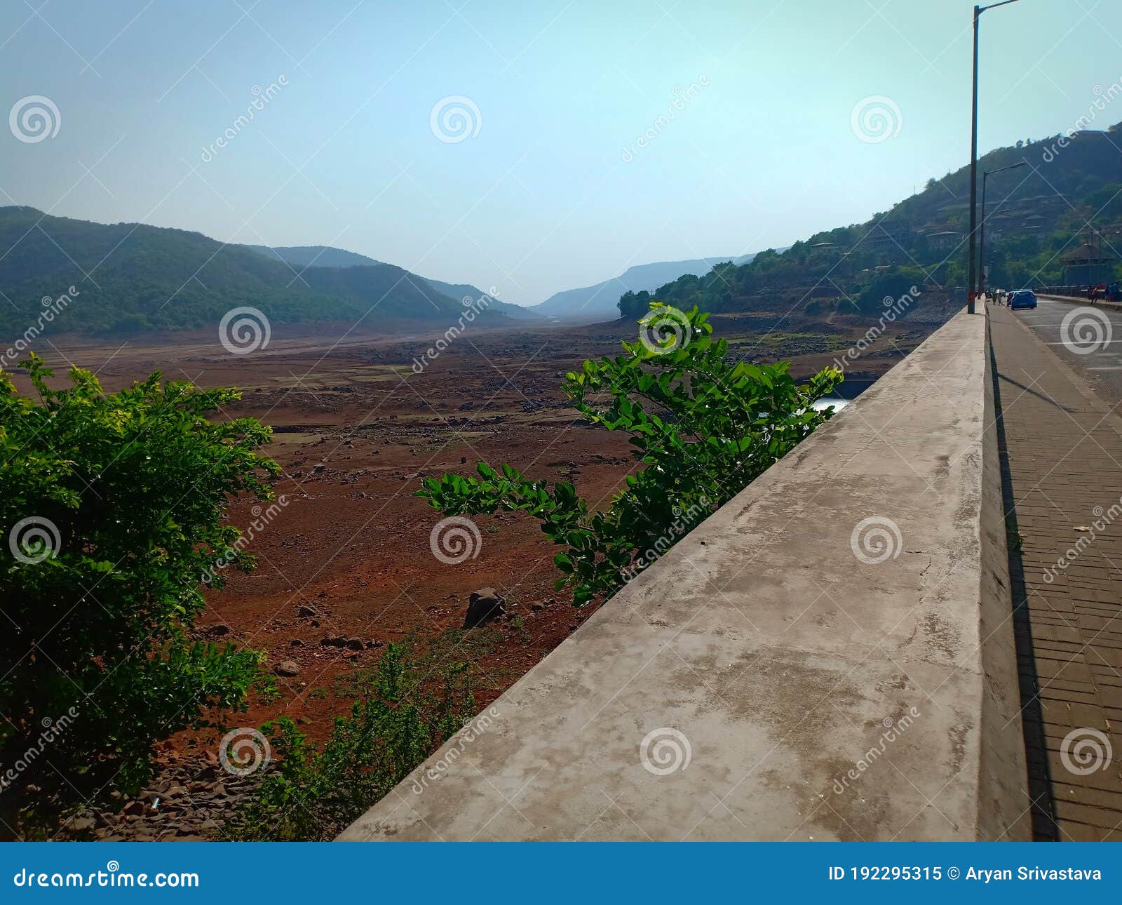 Backyard of Dam when a Dam is Built Stock Image - Image of wall, ruins ...