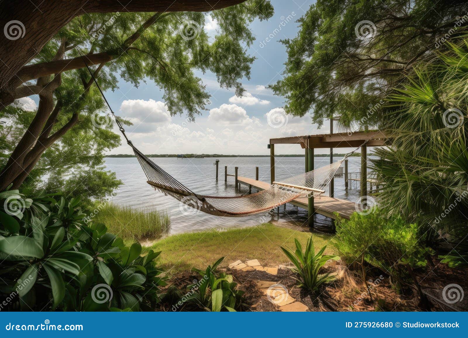 Backyard Escape with Hammock, Shade, and Views of Water for Ultimate ...