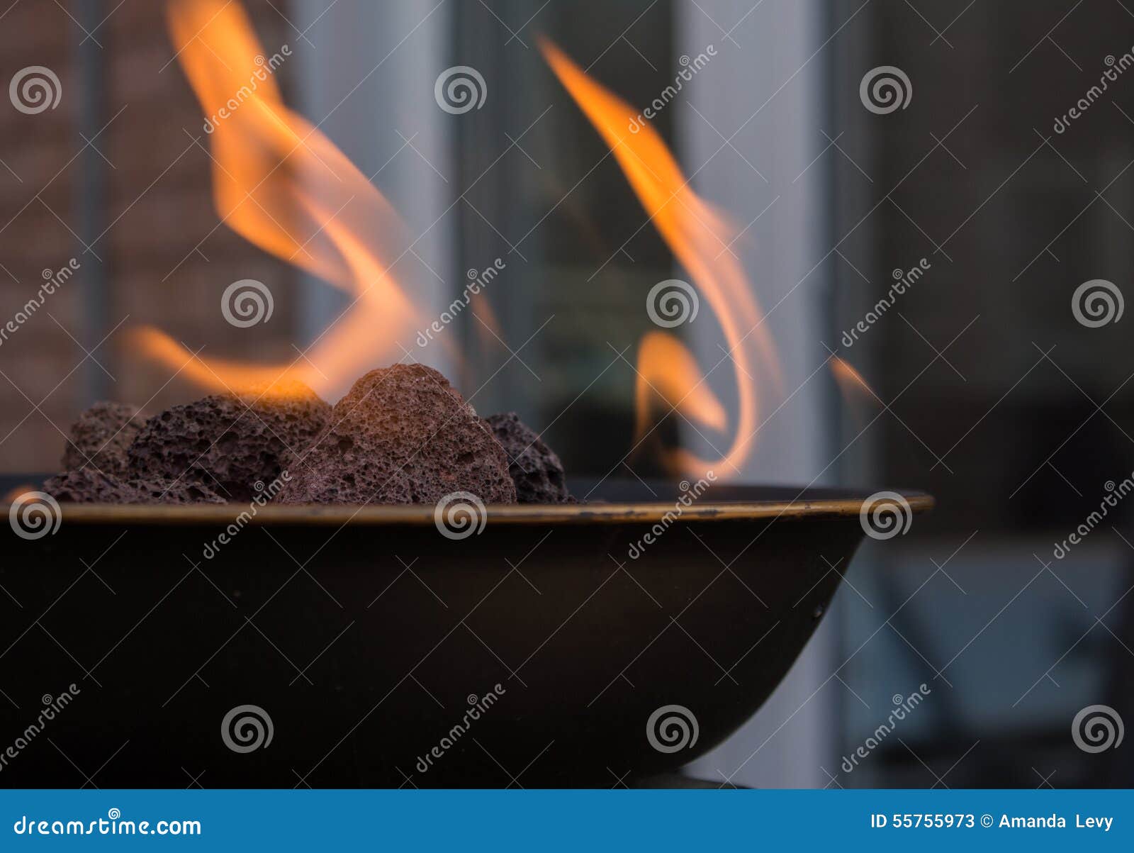 Backyard fire pit stock image. Image of flame, summer - 55755973