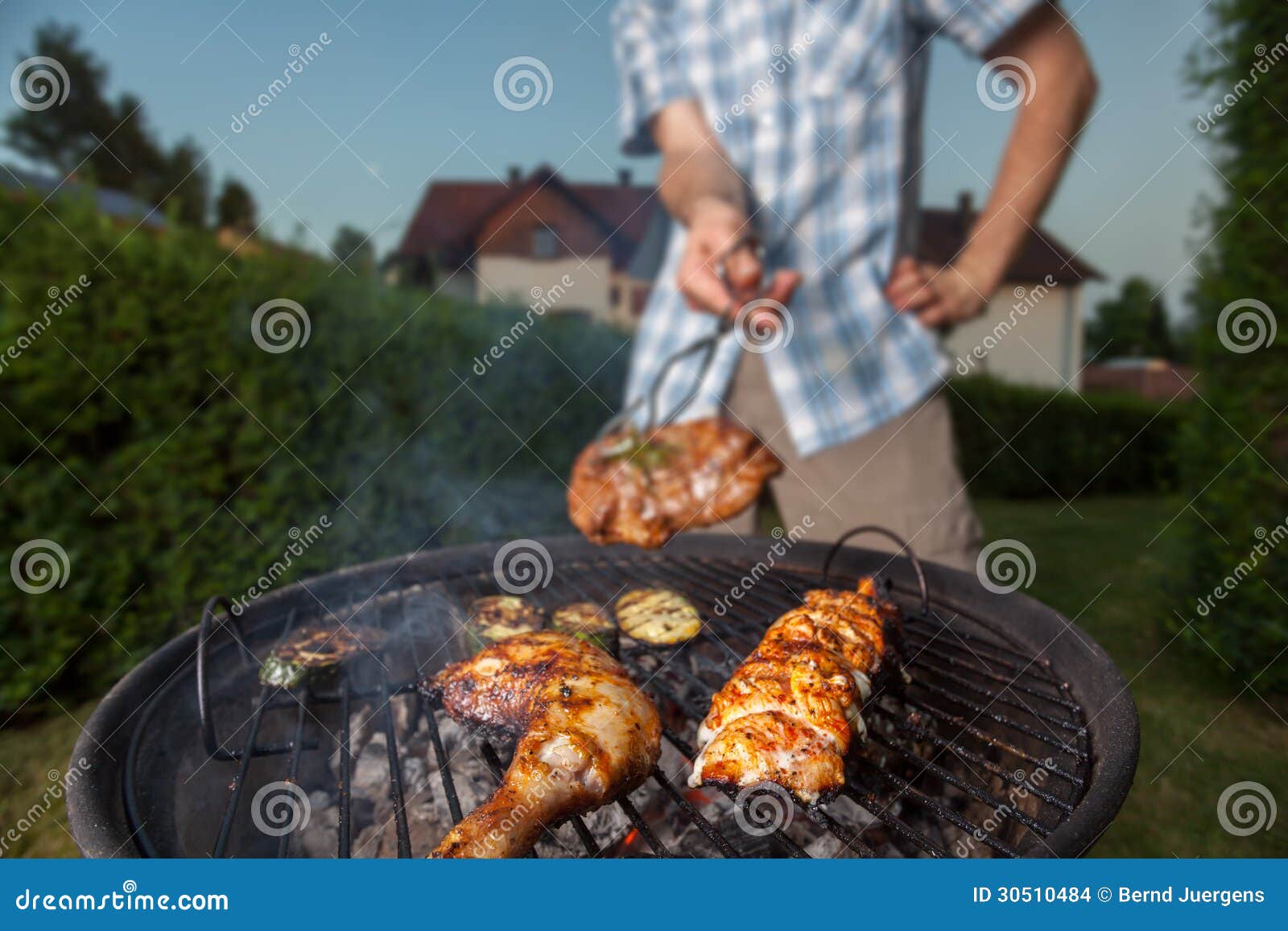 Backyard stock photo. Image of hedge, lifestyle, cooking - 30510484