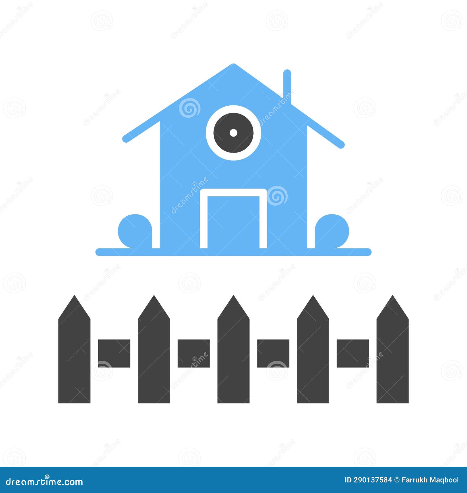 Backyard Icon Image. stock vector. Illustration of icon - 290137584