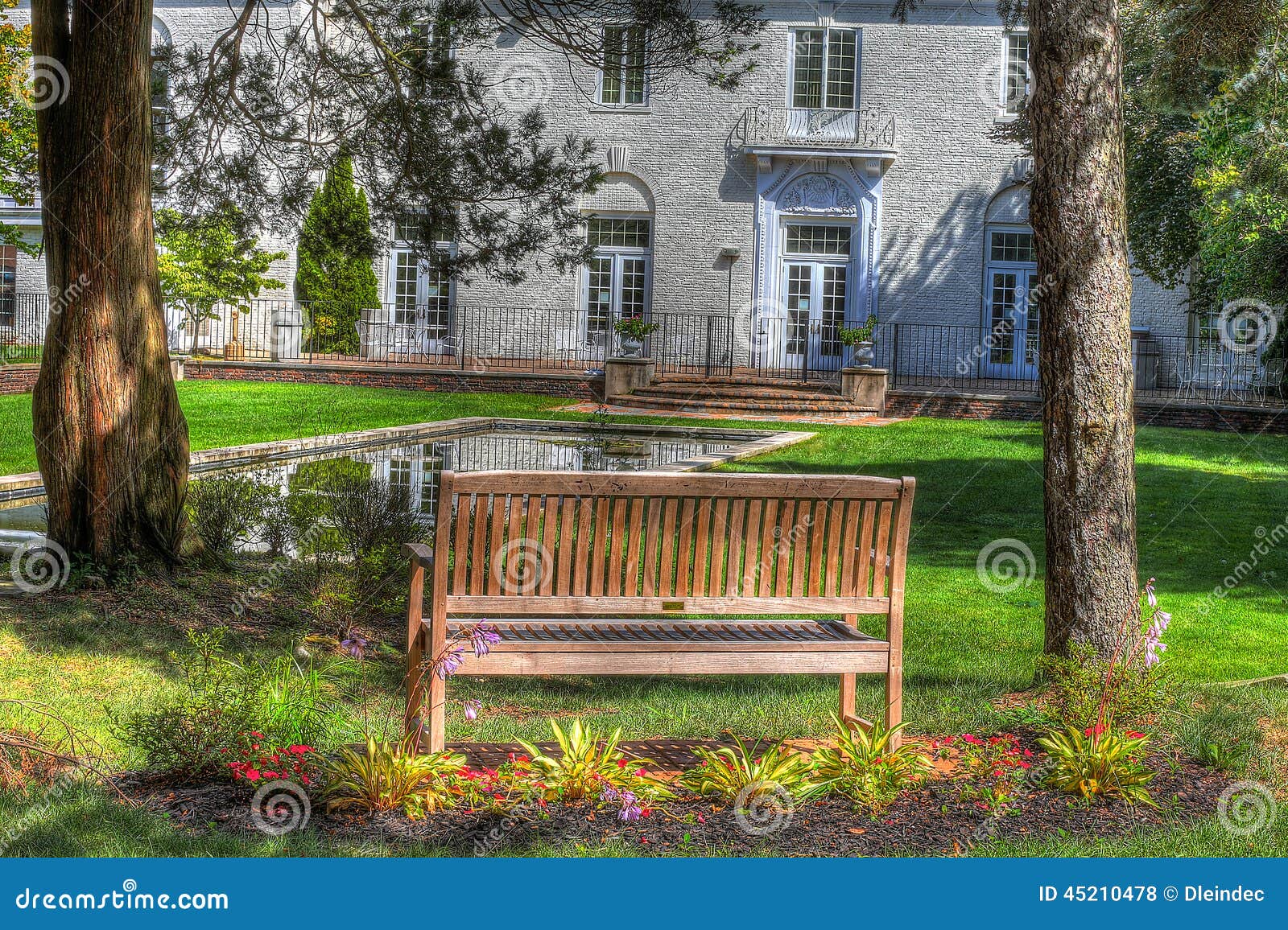 Backyard Landscape (HDR Image) Stock Photo - Image of green, garden ...