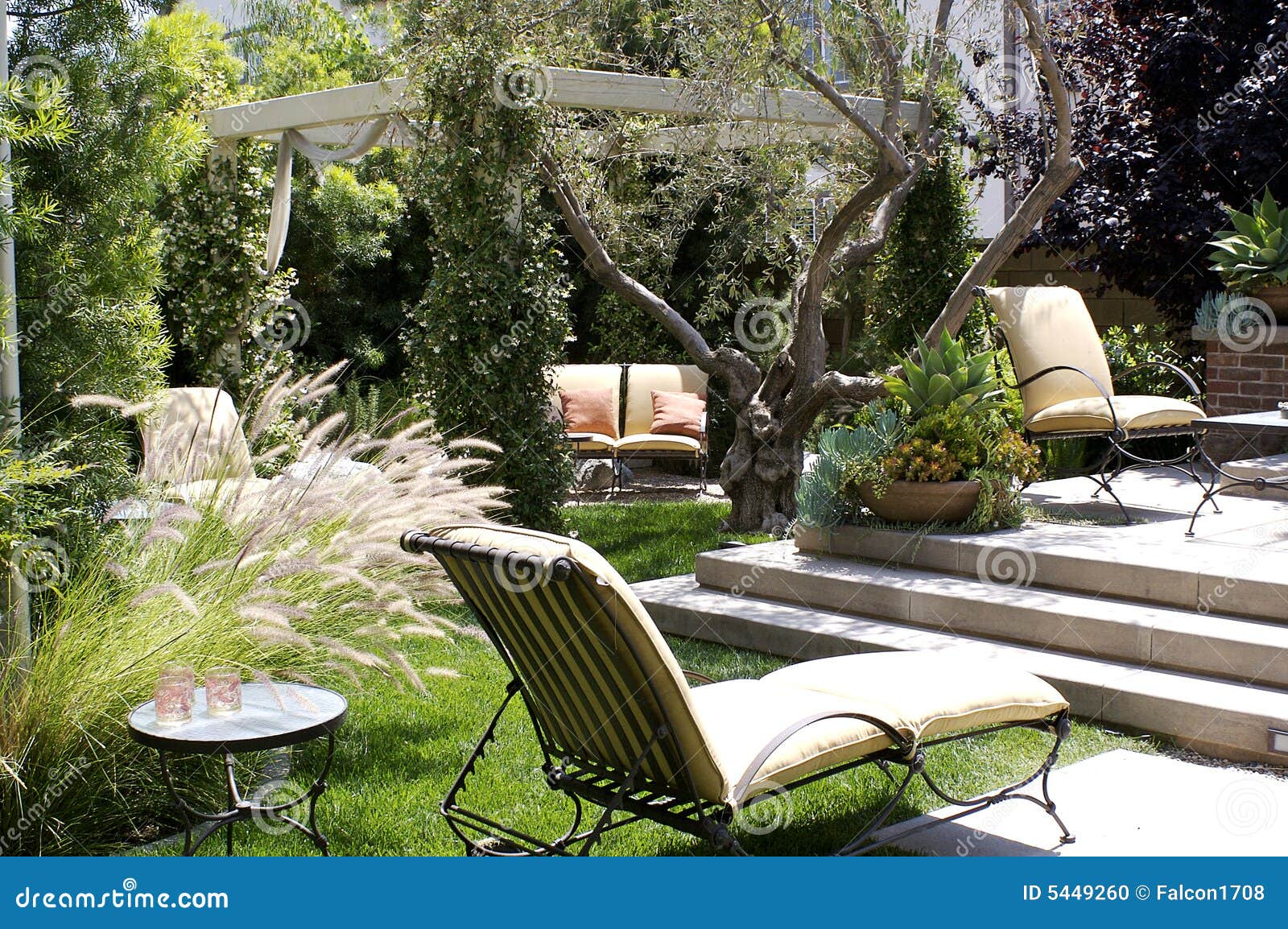 Backyard Relax stock photo. Image of courtyard, relaxing - 5449260